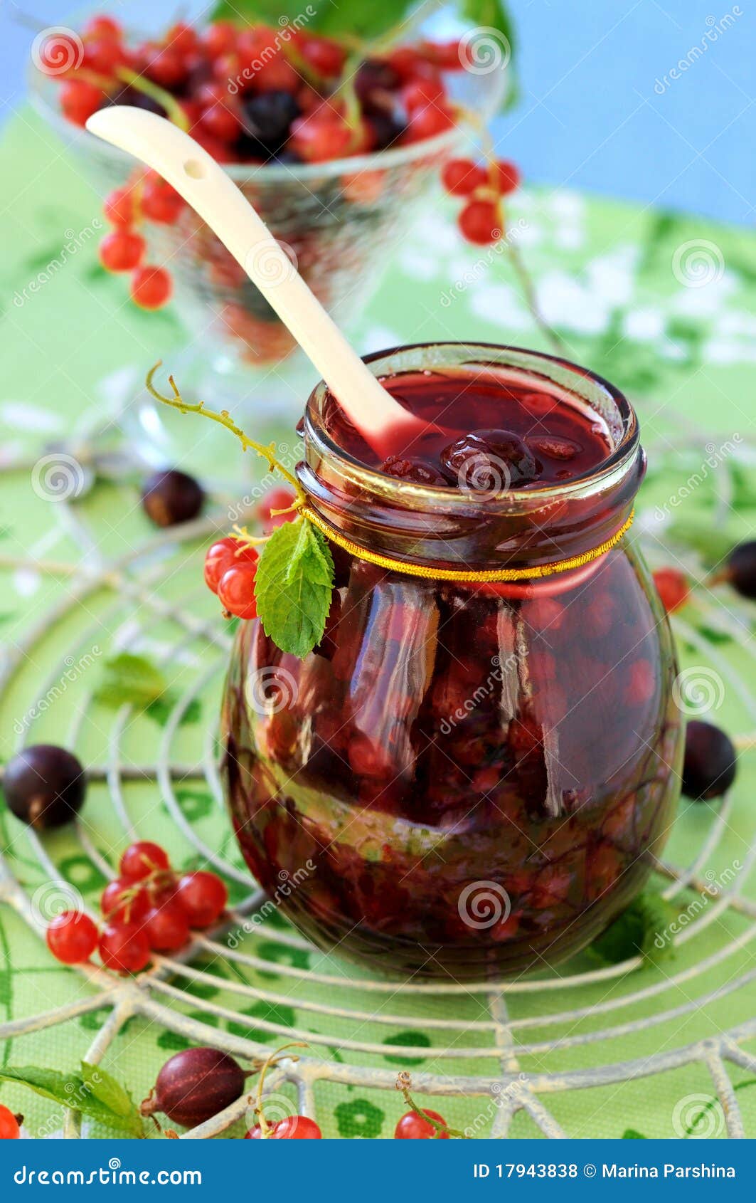 Currant jam stock photo. Image of healthful, berry, sweet - 17943838