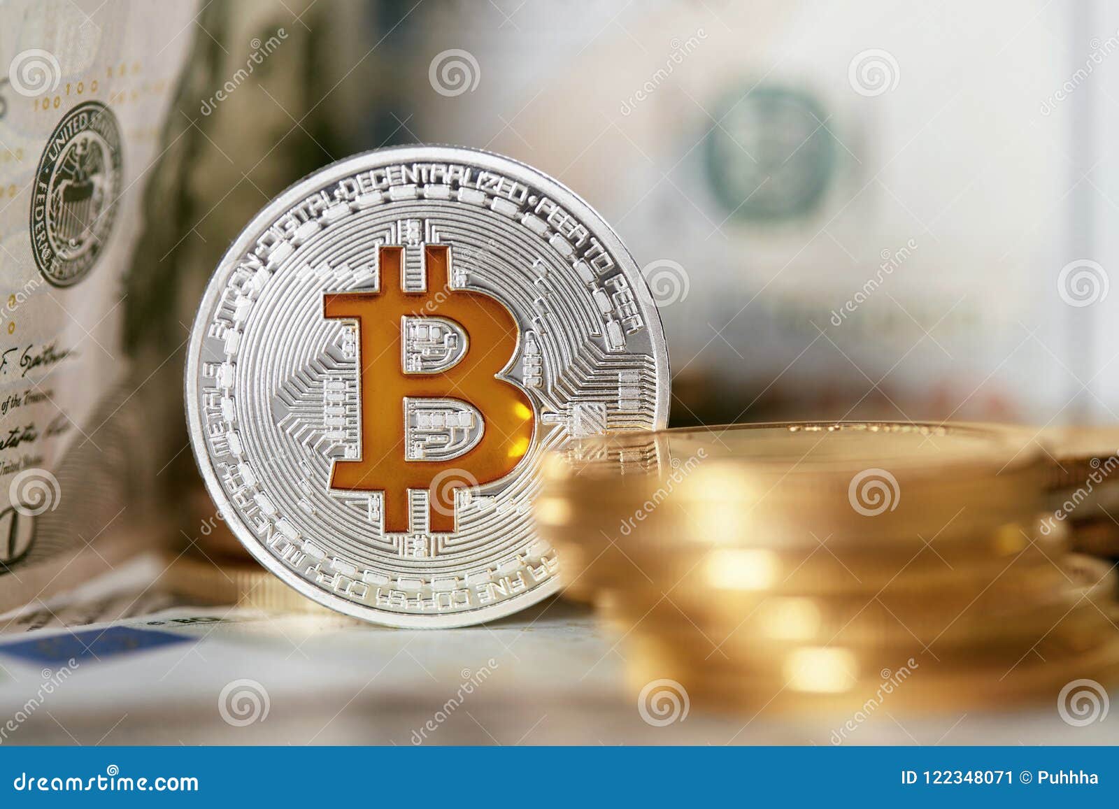 Currencies. Close Up Bitcoin with Real Cash Stock Image - Image of ... Currencies. Close Up Bitcoin with Real Cash Stock Image - Image of ...