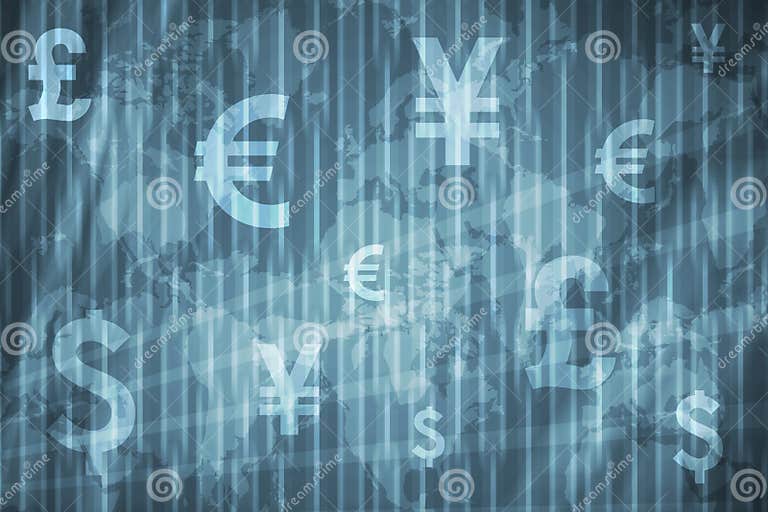 Currencies Collage Abstract Background Stock Illustration ...