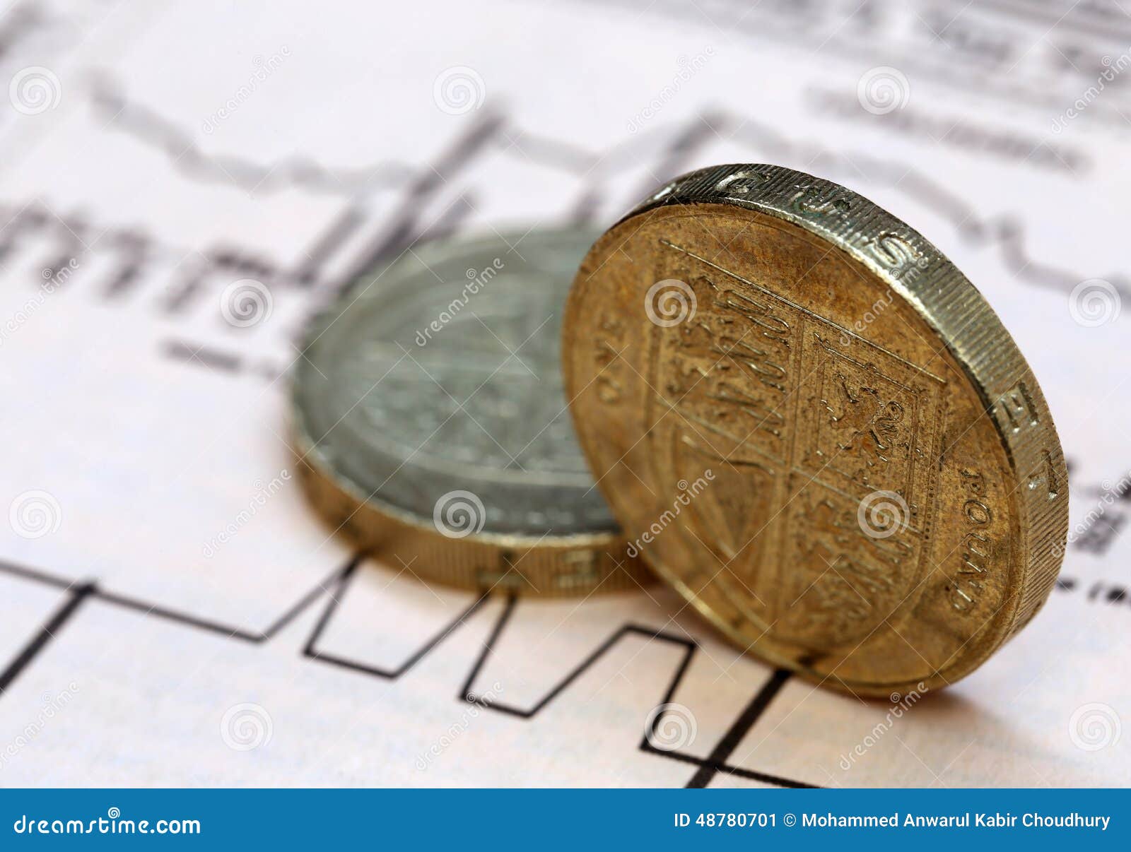 Currencies on graph stock image. Image of wealth, white - 48780701