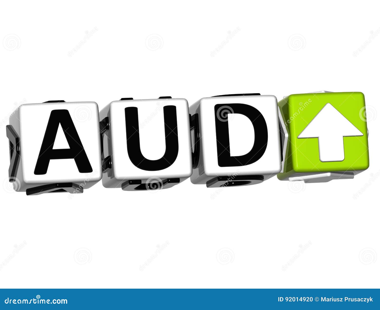 Currency AUD Rate Concept Symbol Button on White Background Stock ...