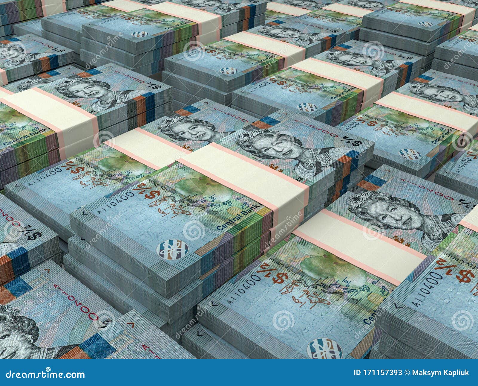 Currency of the Bahamas Background. BSD Dollars Pattern Stock ...