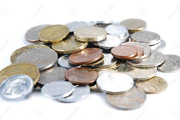 Currency change stock image. Image of cash, dimes, metallic - 14403011