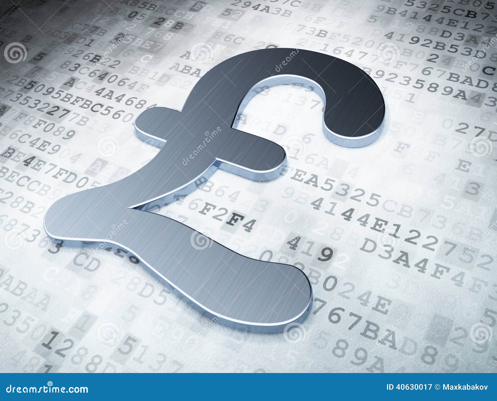 Silver Pound Symbol Royalty-Free Stock Image | CartoonDealer.com #125975530