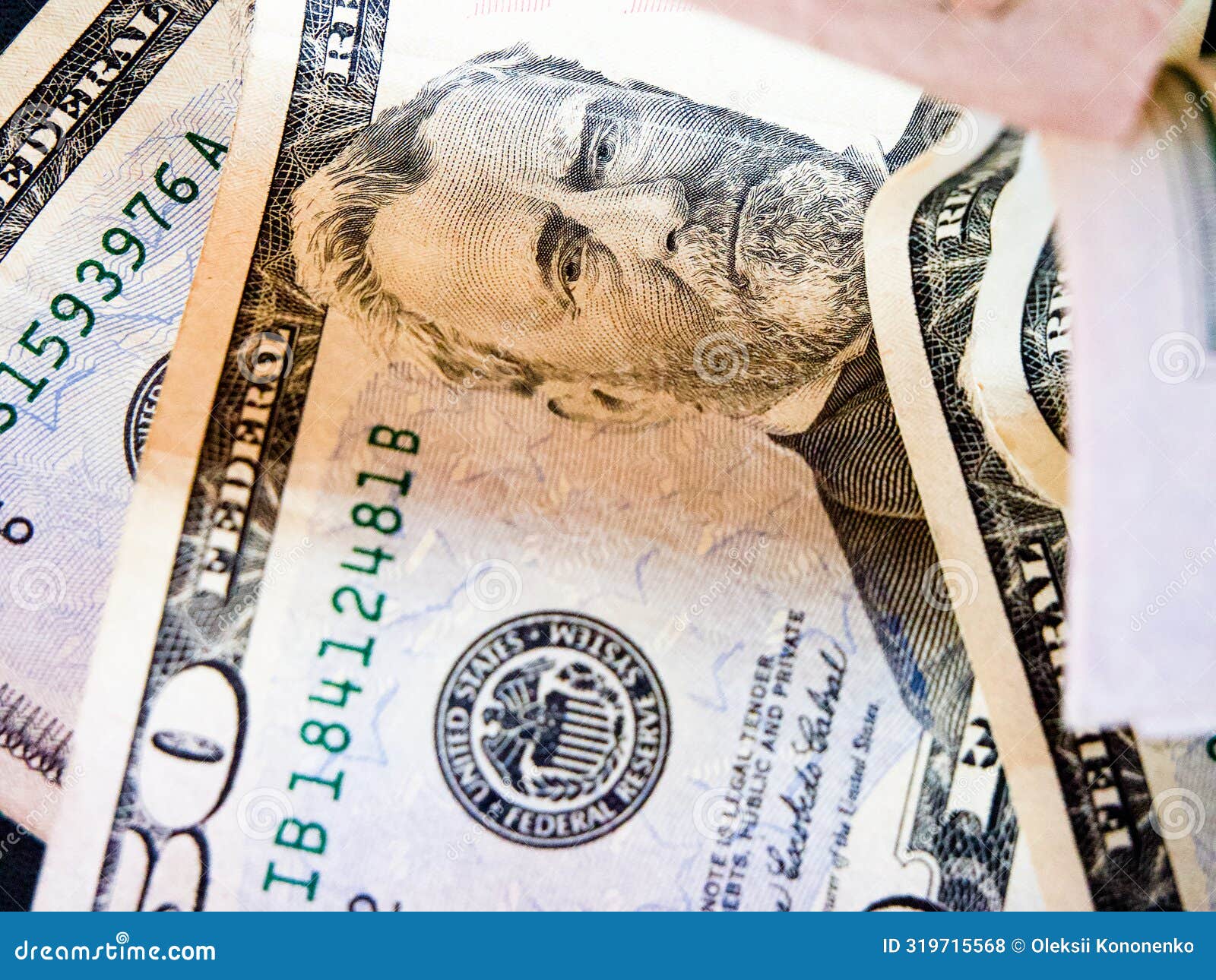 Currency Detail. Close View of a $50 Notes Security Features and ...