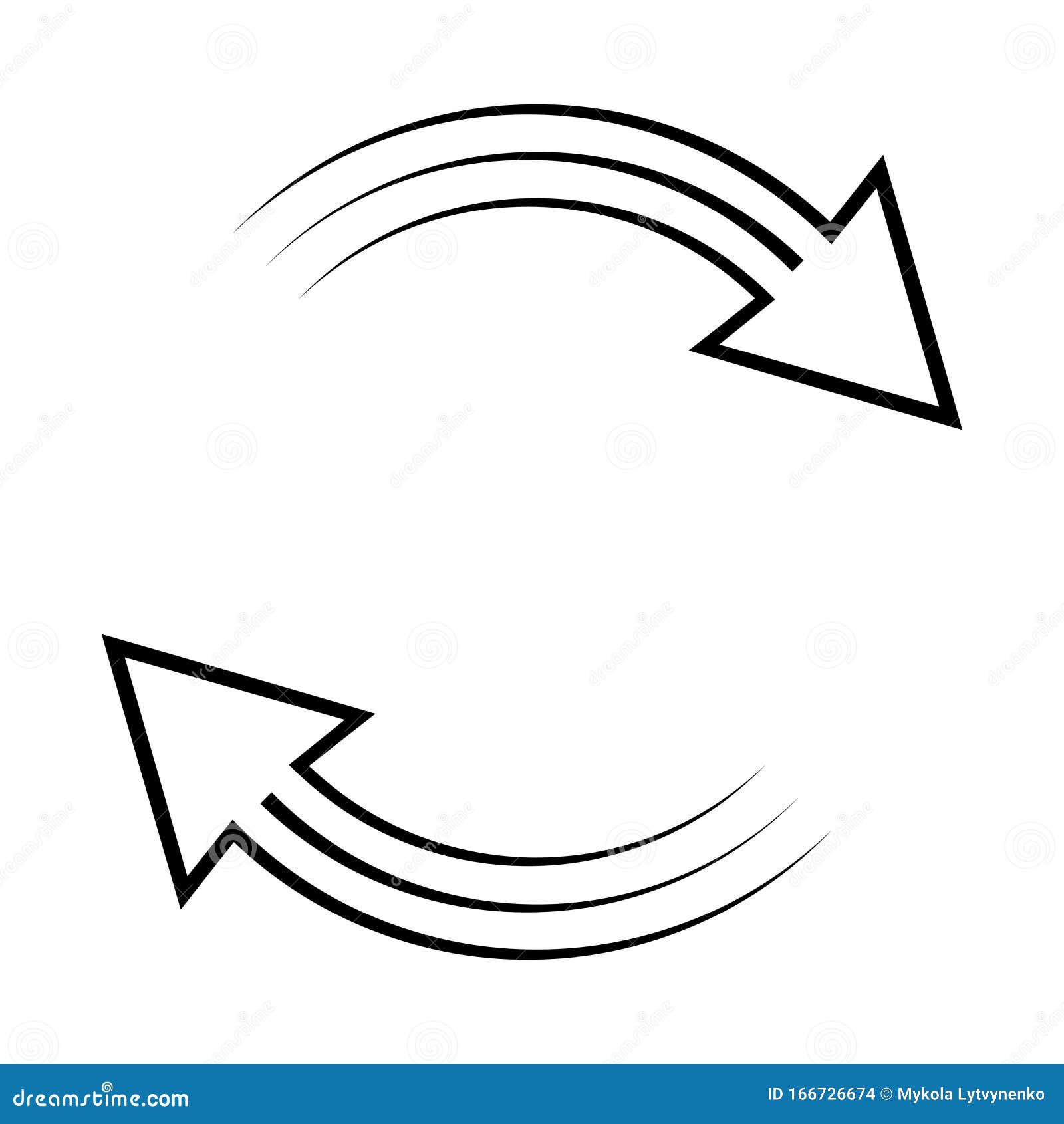 Clockwise Rotation Arrow Icon. Blue Mandatory Symbol. Illustration ... Clockwise Rotation Arrow Icon. Blue Mandatory Symbol. Illustration ...