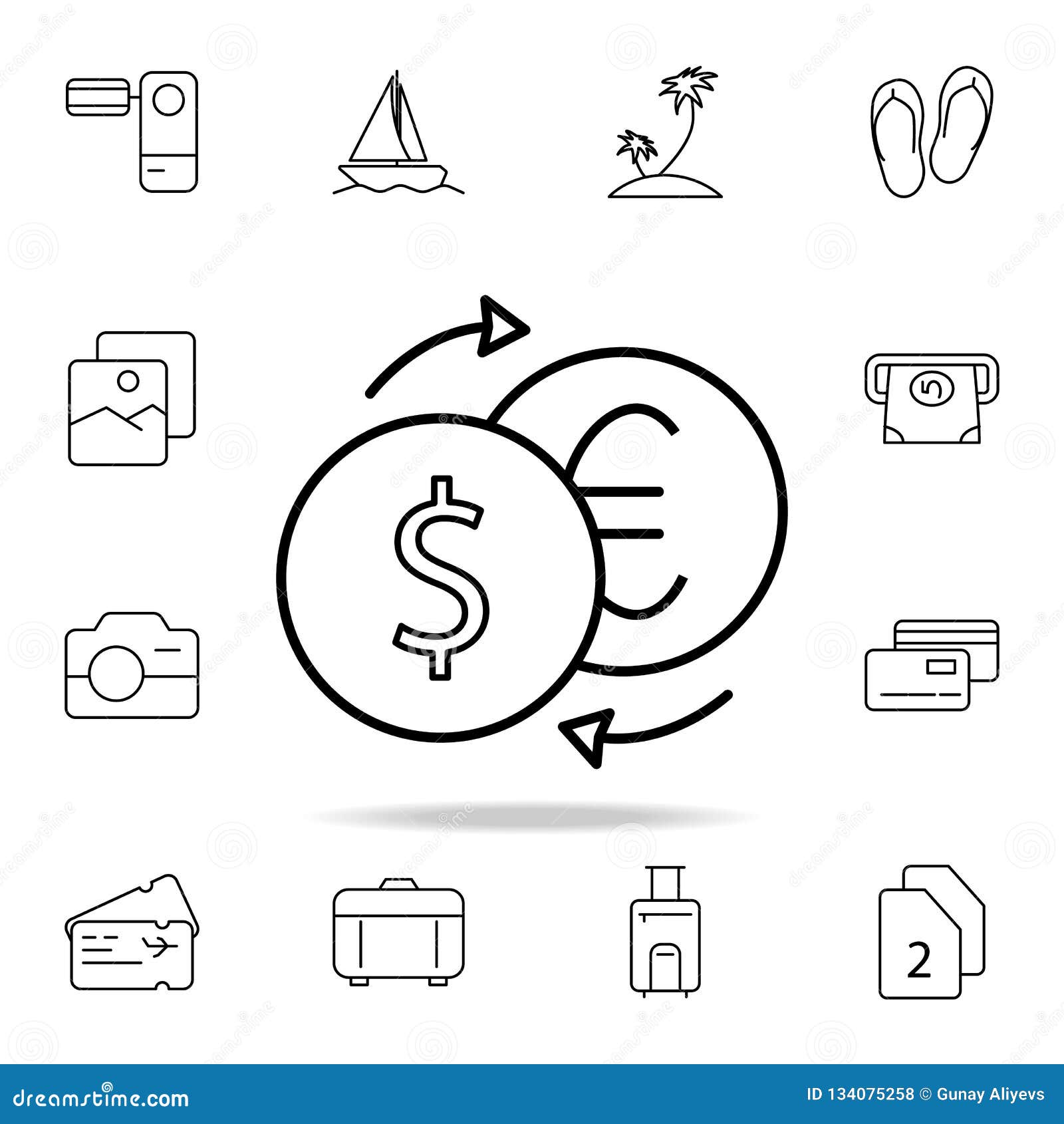 Currency Exchange Icon. Element of Simple Icon for Websites, Web Design ...
