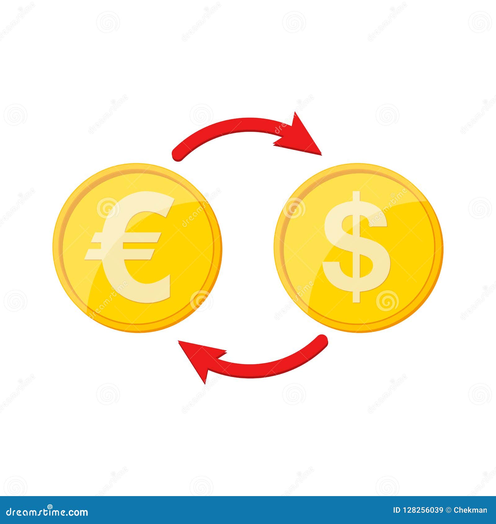 Currency Exchange Icon. Vector Illustration. Stock Illustration ...