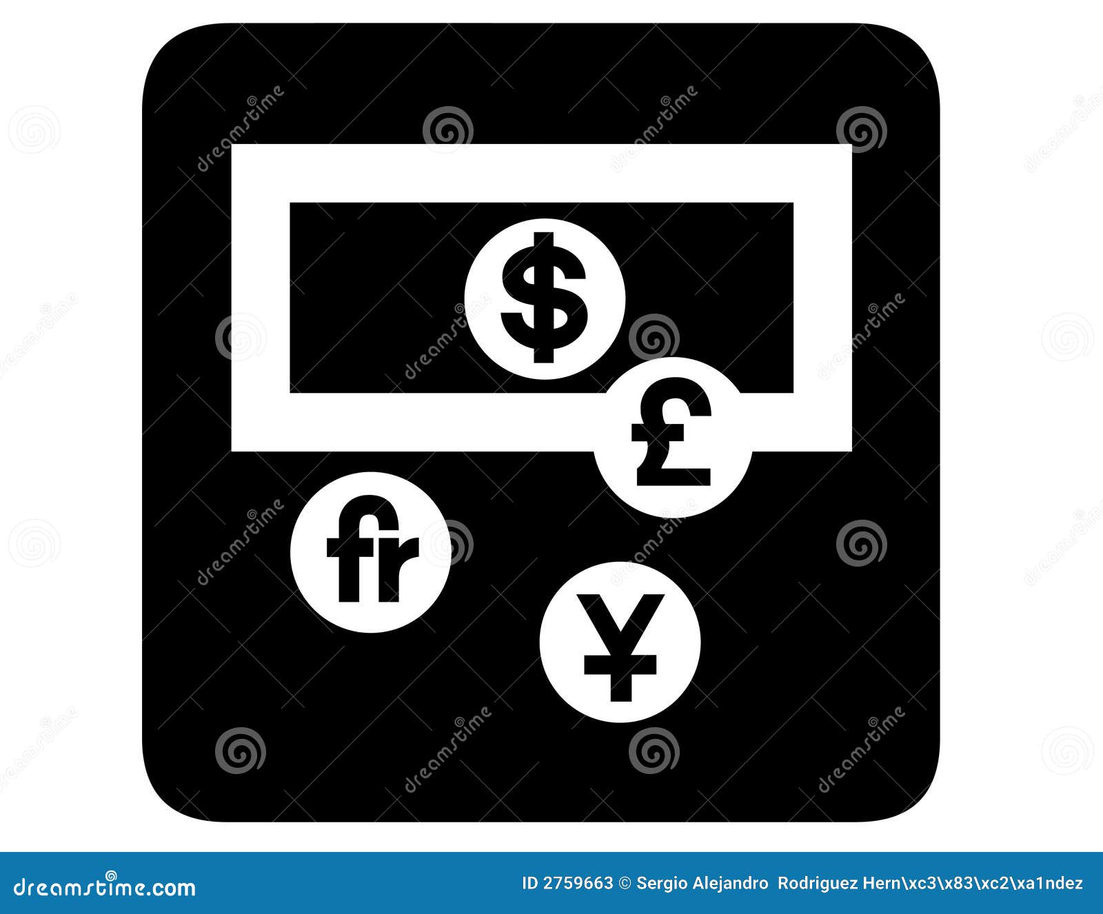 Currency exchange inverted stock vector. Illustration of money - 2759663