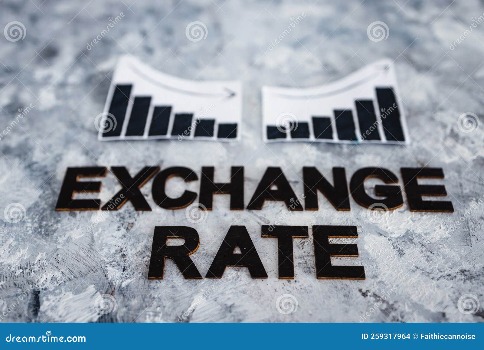 Currency Exchange Rate Graph Showing Positive and Negative Growth with ...