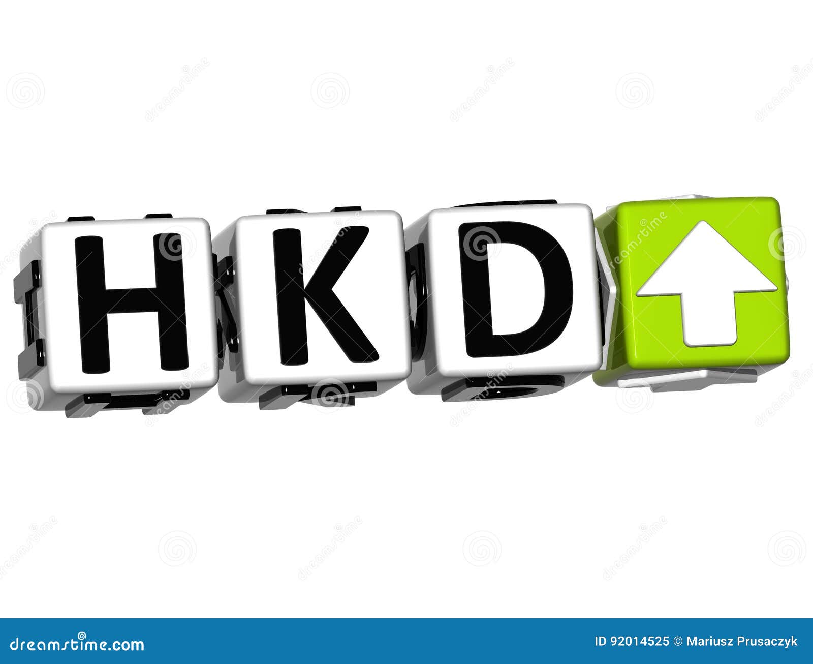 Currency HKD Rate Concept Symbol Button on White Background Stock ...