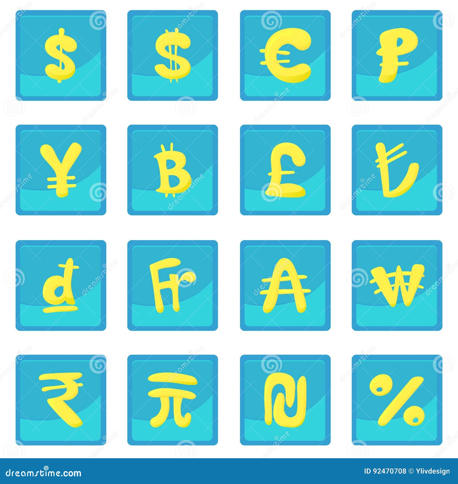 Currency icon blue app stock vector. Illustration of pound - 92470708