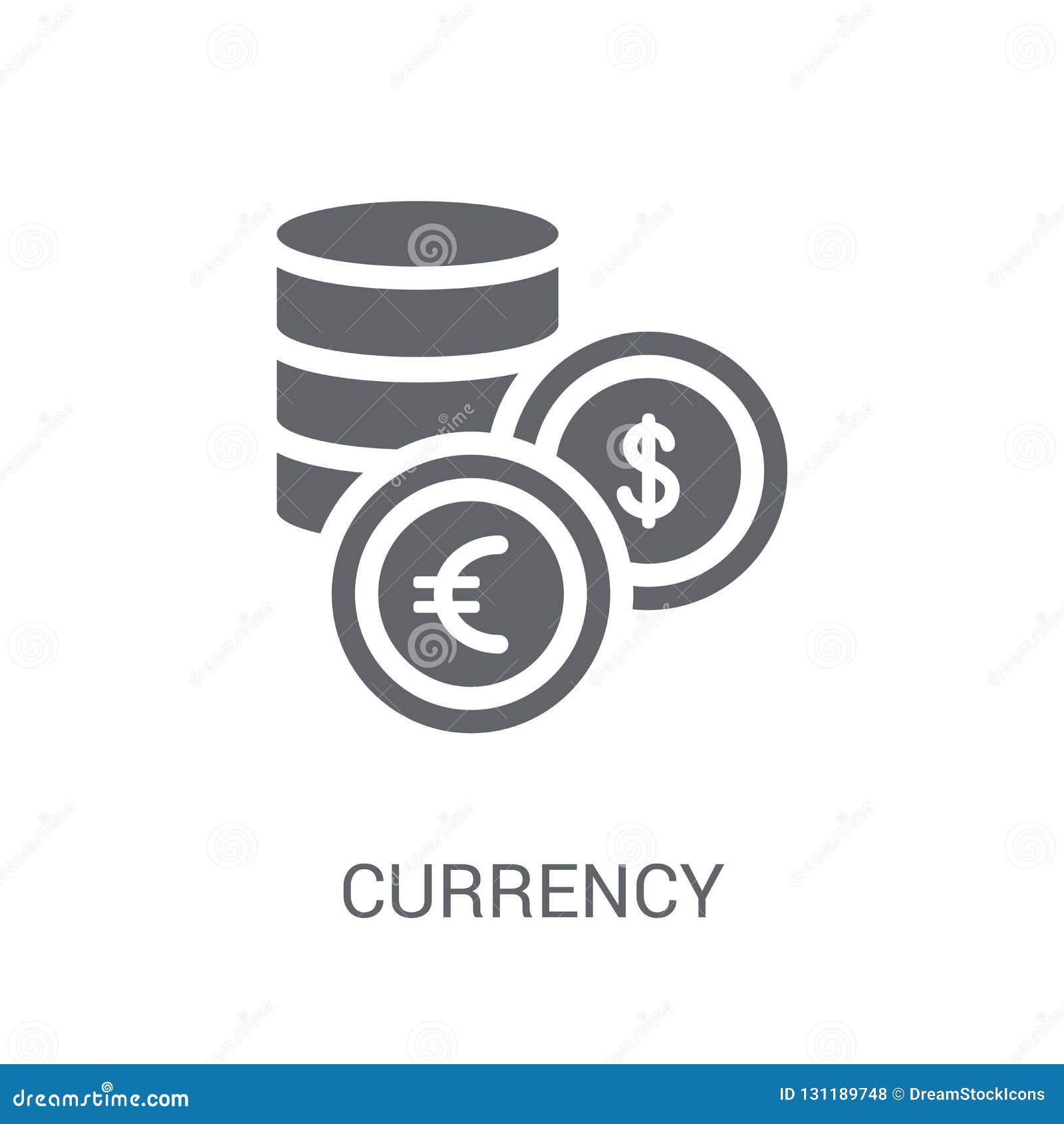 Currency Icon. Trendy Currency Logo Concept on White Background Stock ...