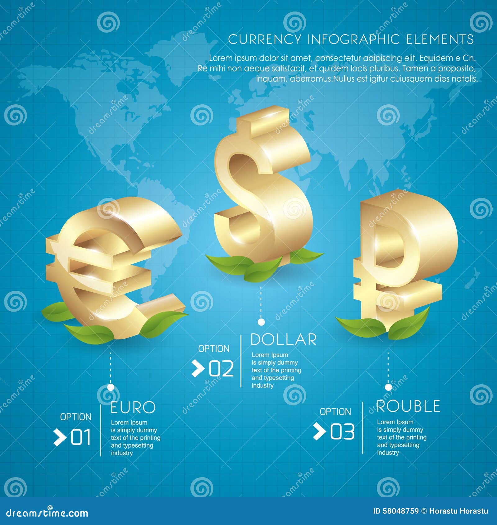 Currency Infographic Elements Stock Vector - Illustration of elements ...