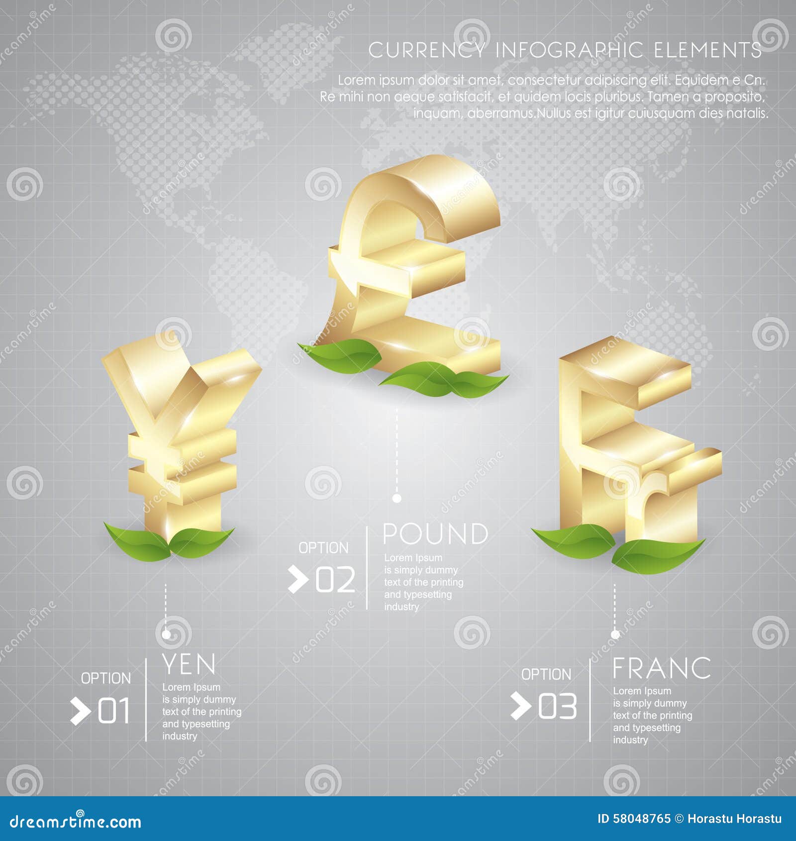 Currency Infographic Elements Stock Vector - Illustration of percent ...