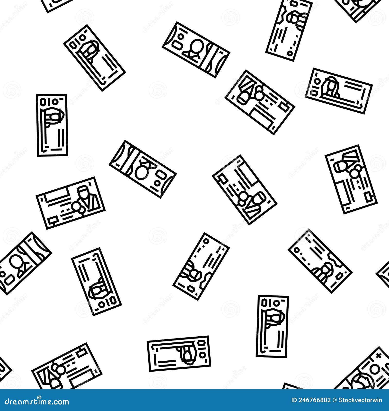 Currency International Finance Vector Seamless Pattern Stock ...