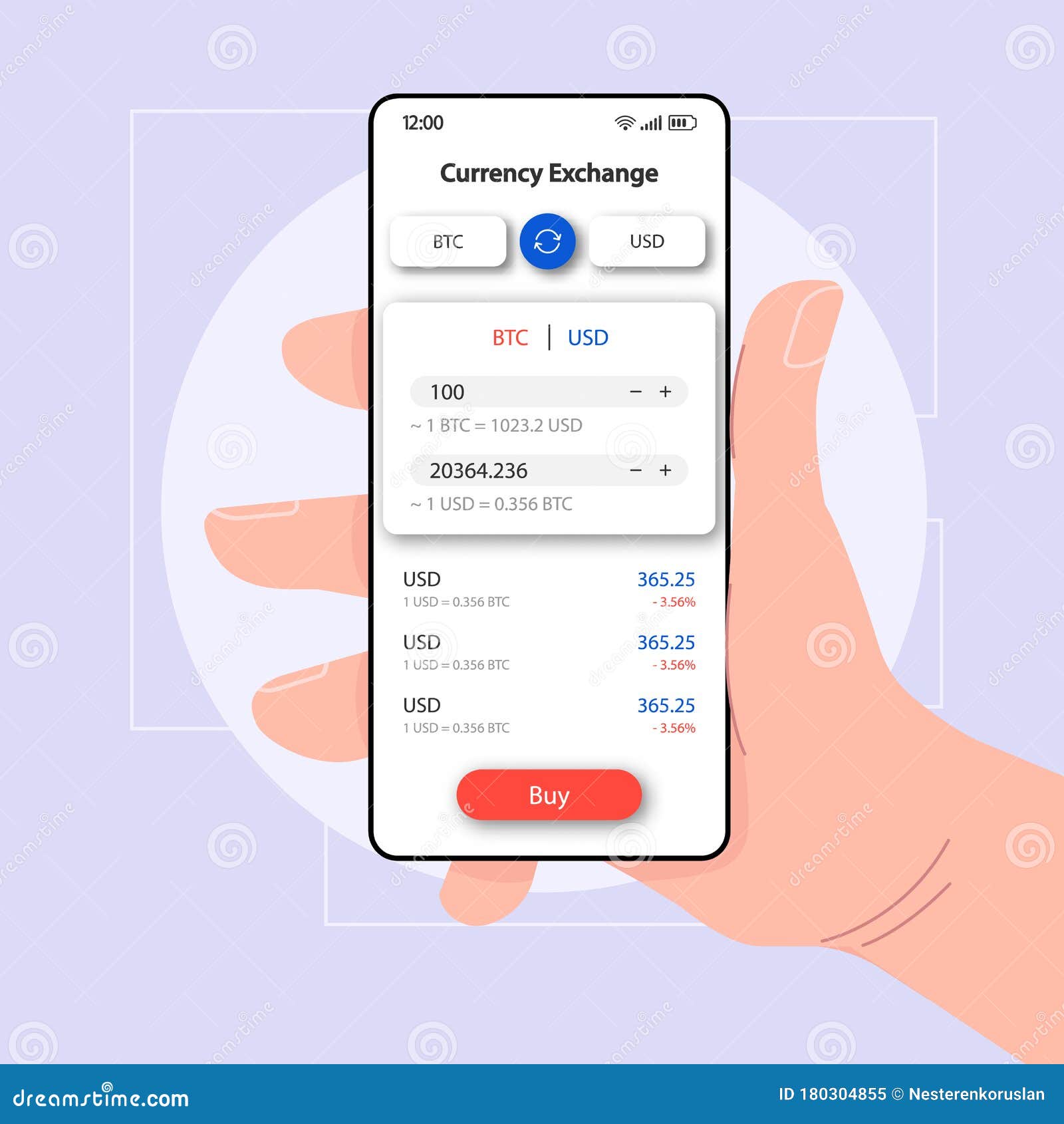 Currency Manager Online Smartphone Interface Vector Template. Mobile ...