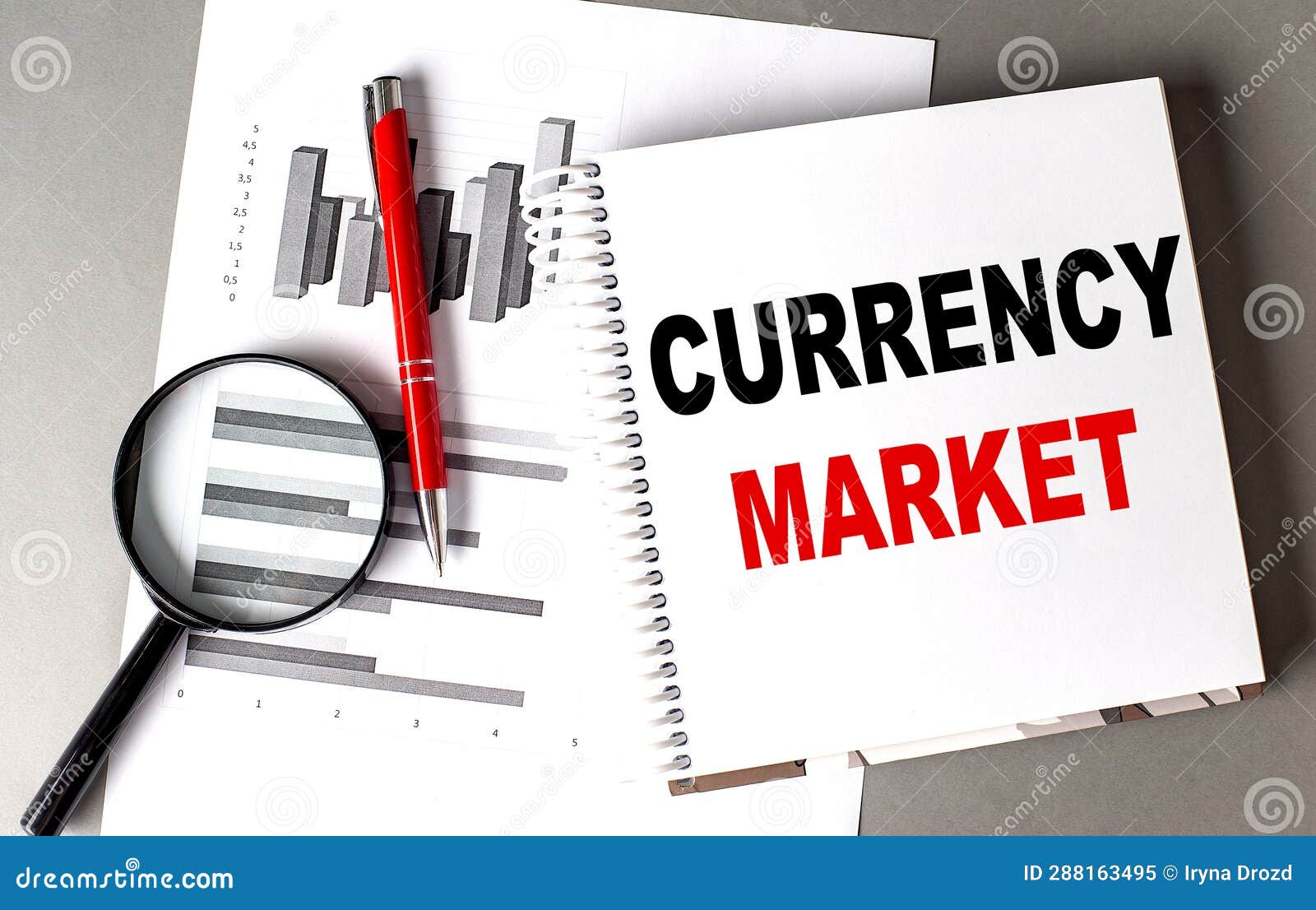 CURRENCY MARKET Text Written on Notebook with Chart Stock Image - Image ...