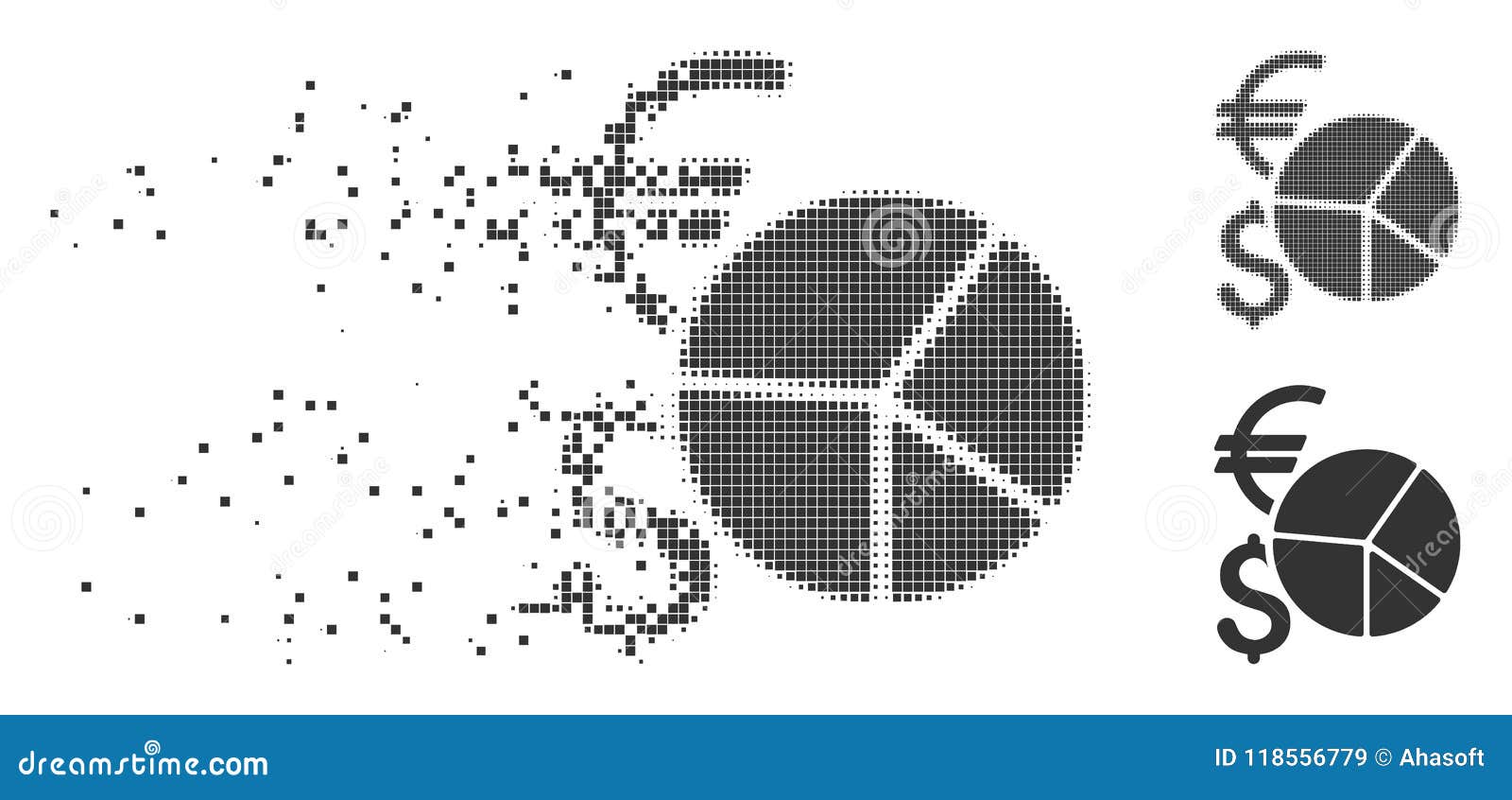 Destructed Pixel Halftone Gauss Plot Icon Vector Illustration ... Destructed Pixel Halftone Gauss Plot Icon Vector Illustration ...