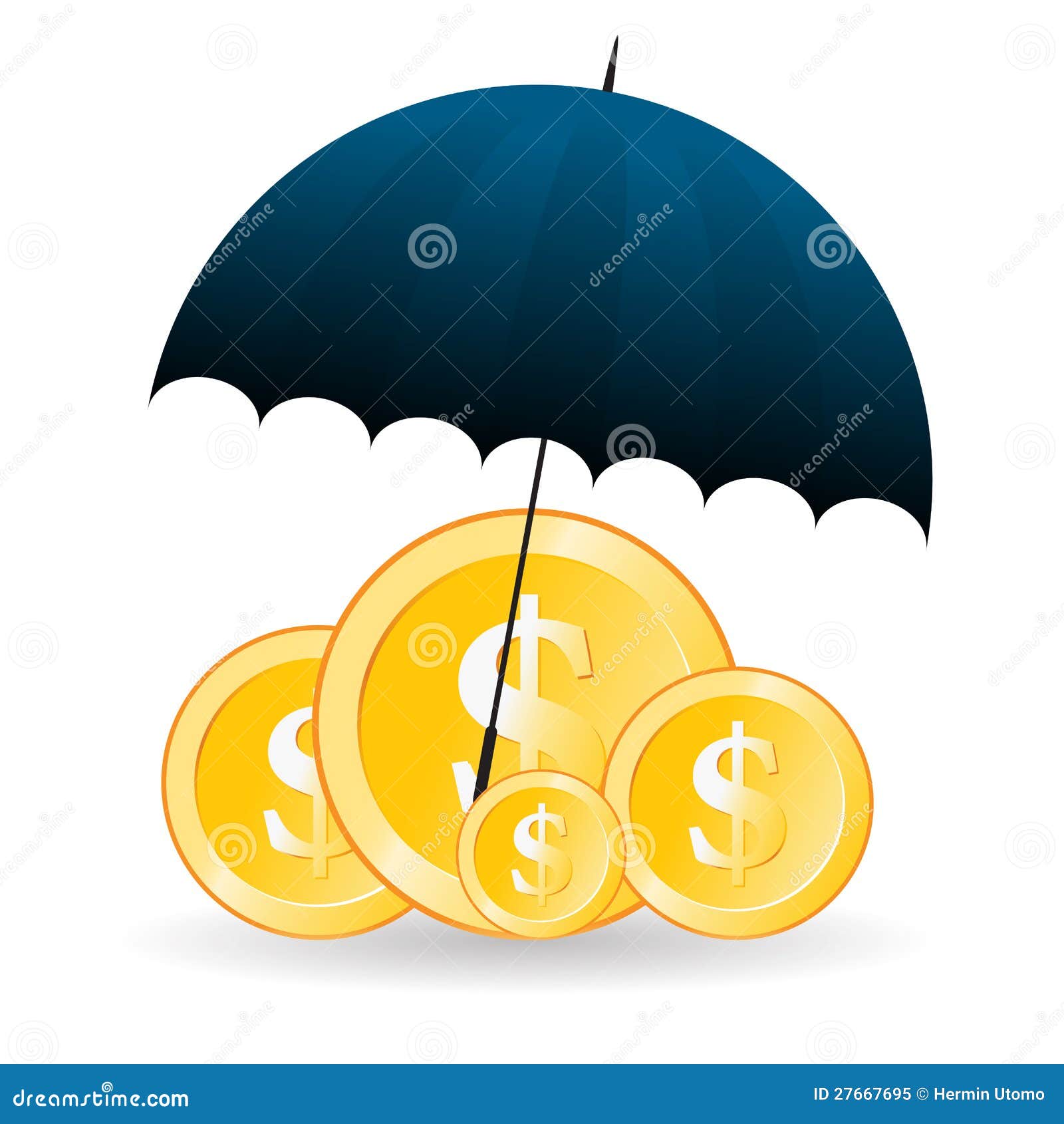 Currency Protection stock vector. Illustration of banking - 27667695