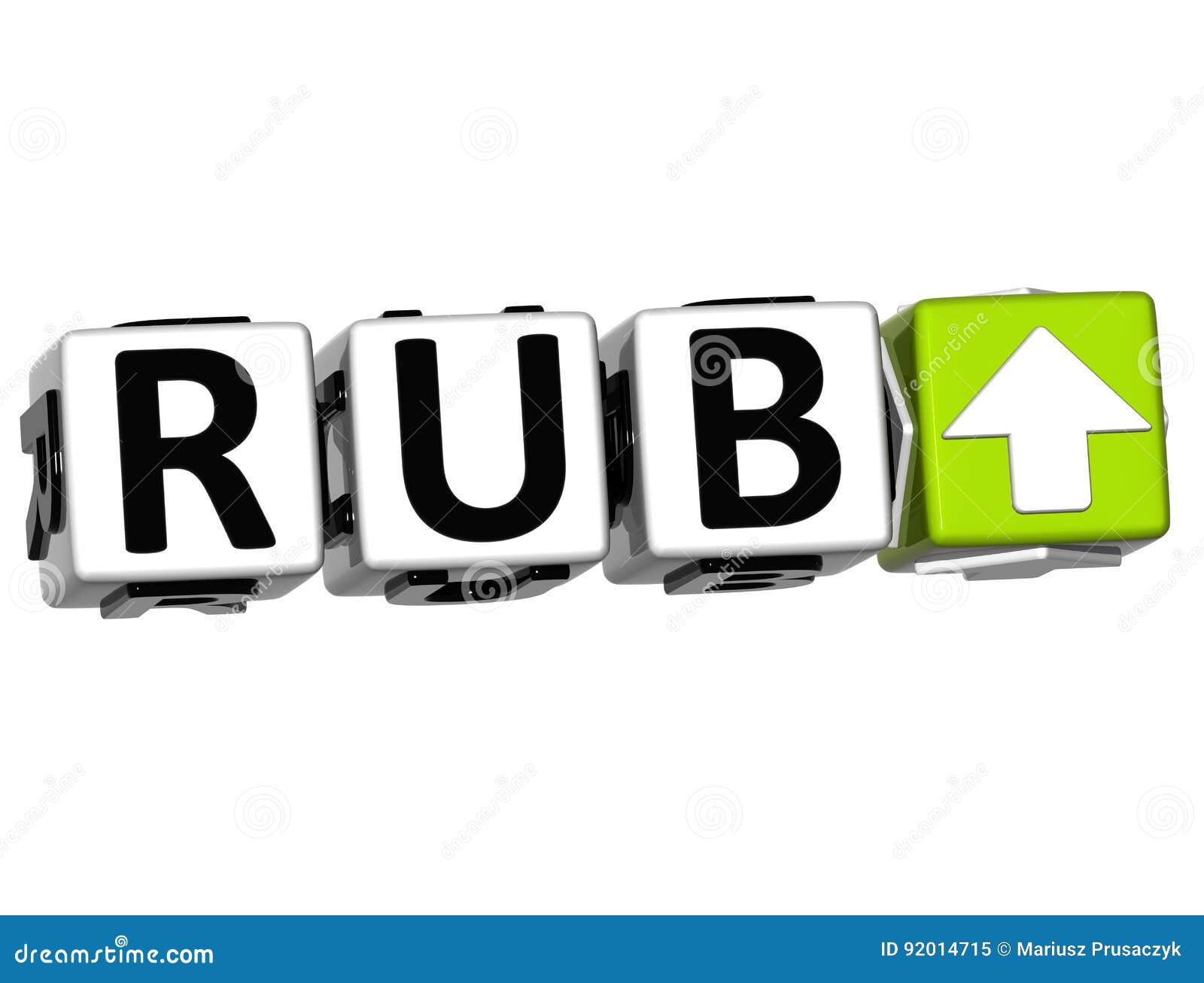 Currency RUB Rate Concept Symbol Button on White Background Stock ...