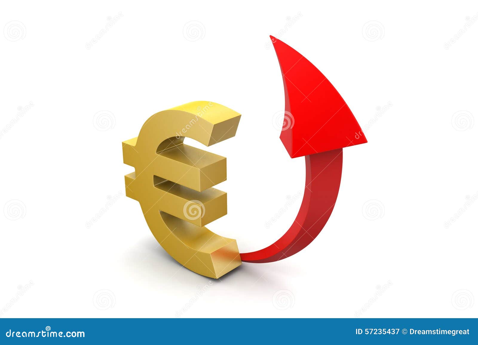 Currency sign with arrow stock illustration. Illustration of symbol ...