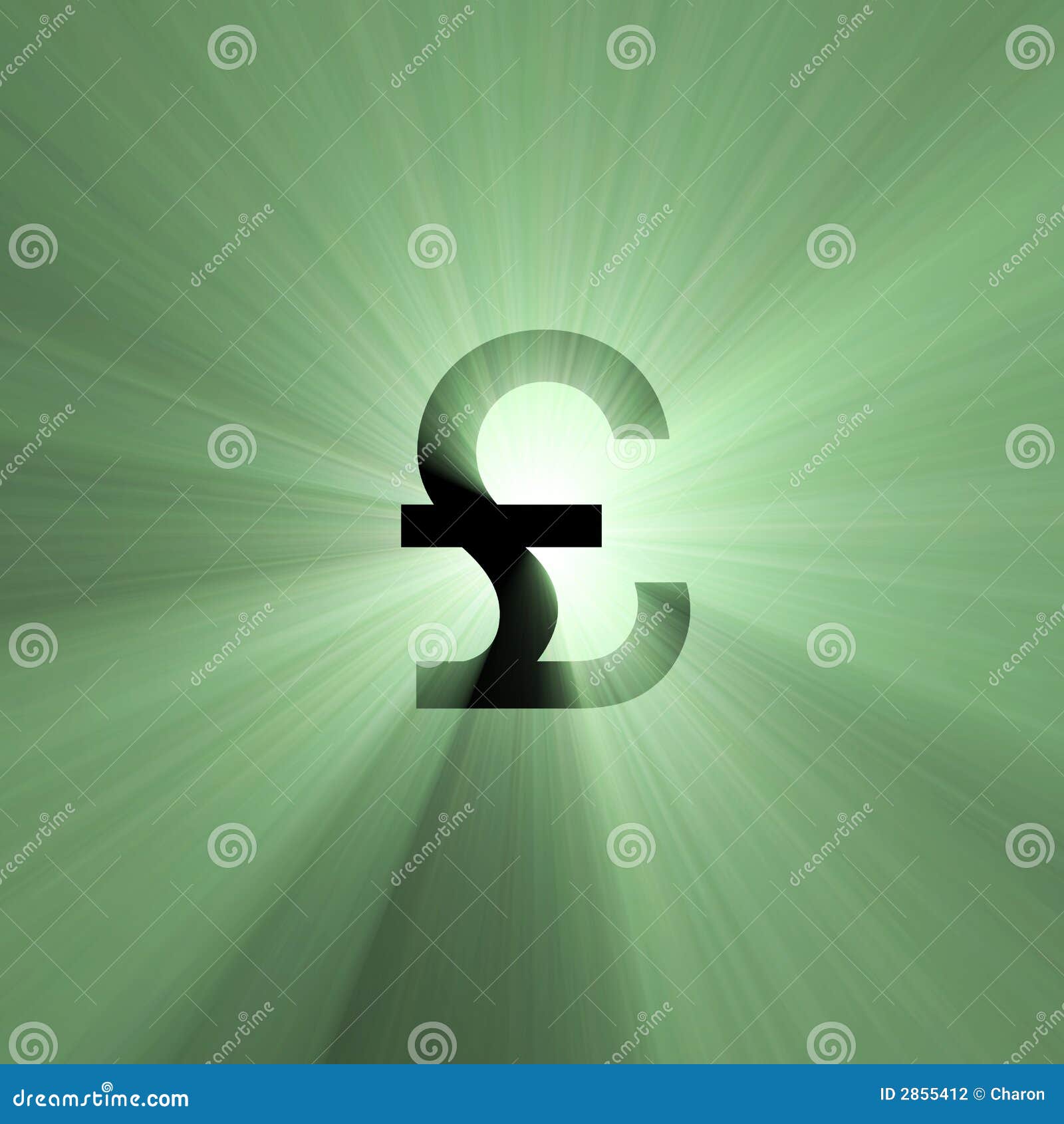 Currency Sign Pound Light Flare Stock Illustration - Illustration of ...