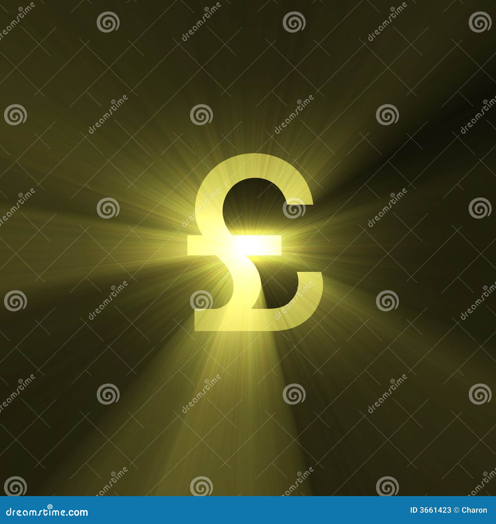 Currency Sign Pound Light Flare Stock Illustration - Illustration of ...