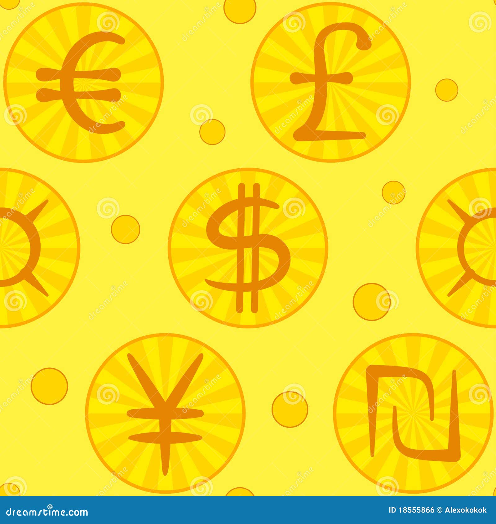 Currency signs, seamless stock vector. Illustration of pound - 18555866