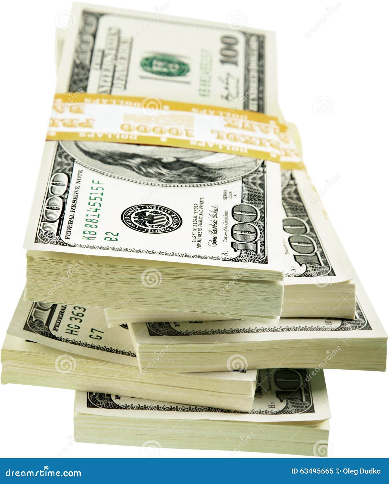 Currency stock image. Image of bill, dollar, white, isolated - 63495665