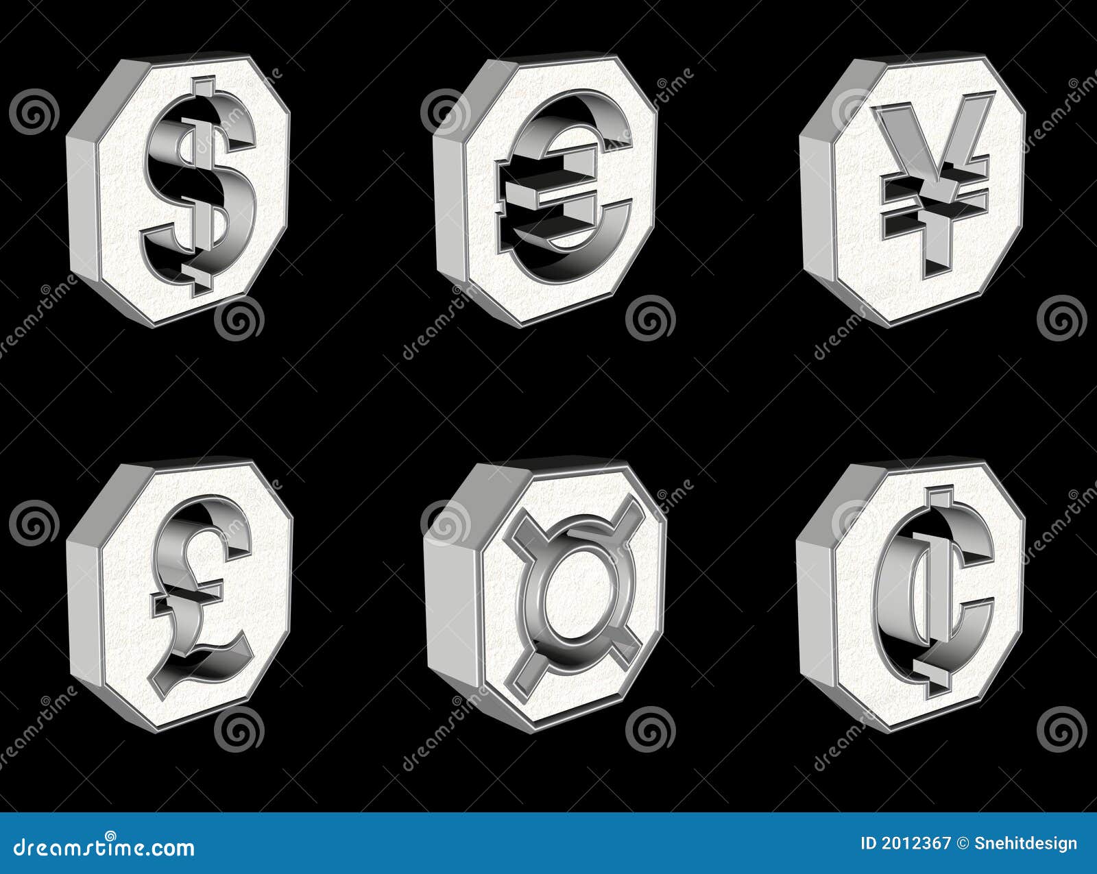 Currency symbol buttons stock illustration. Illustration of fiscal ...
