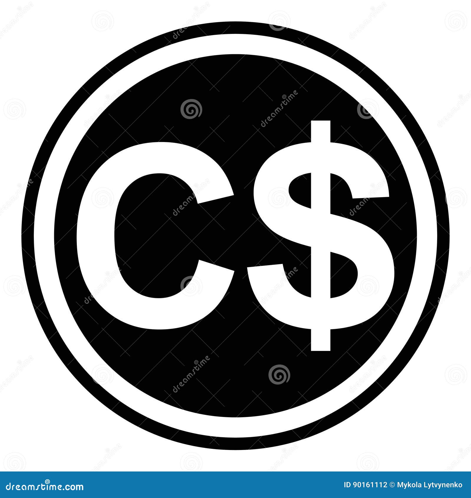 Currency Symbol Canada, Canadian Dollar Vector Dollar Stock Vector ...