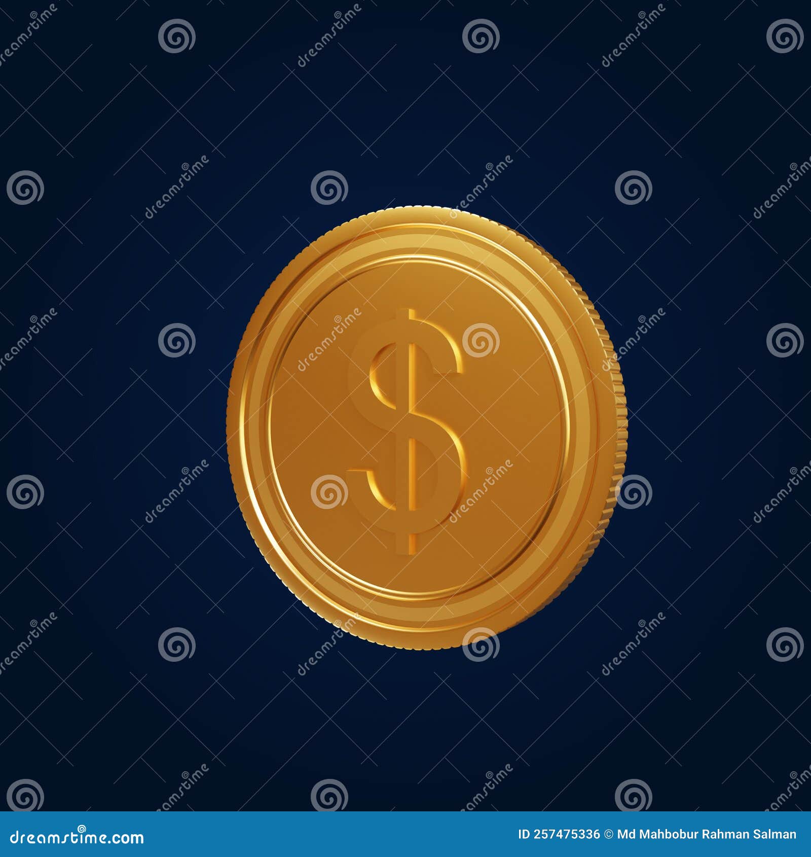 Currency Symbol Dollar 3D Illustration Stock Illustration ...