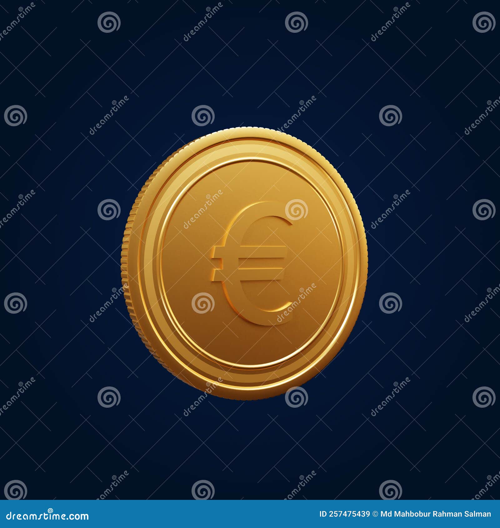 Currency Symbol Euro 3D Illustration Stock Illustration - Illustration ...