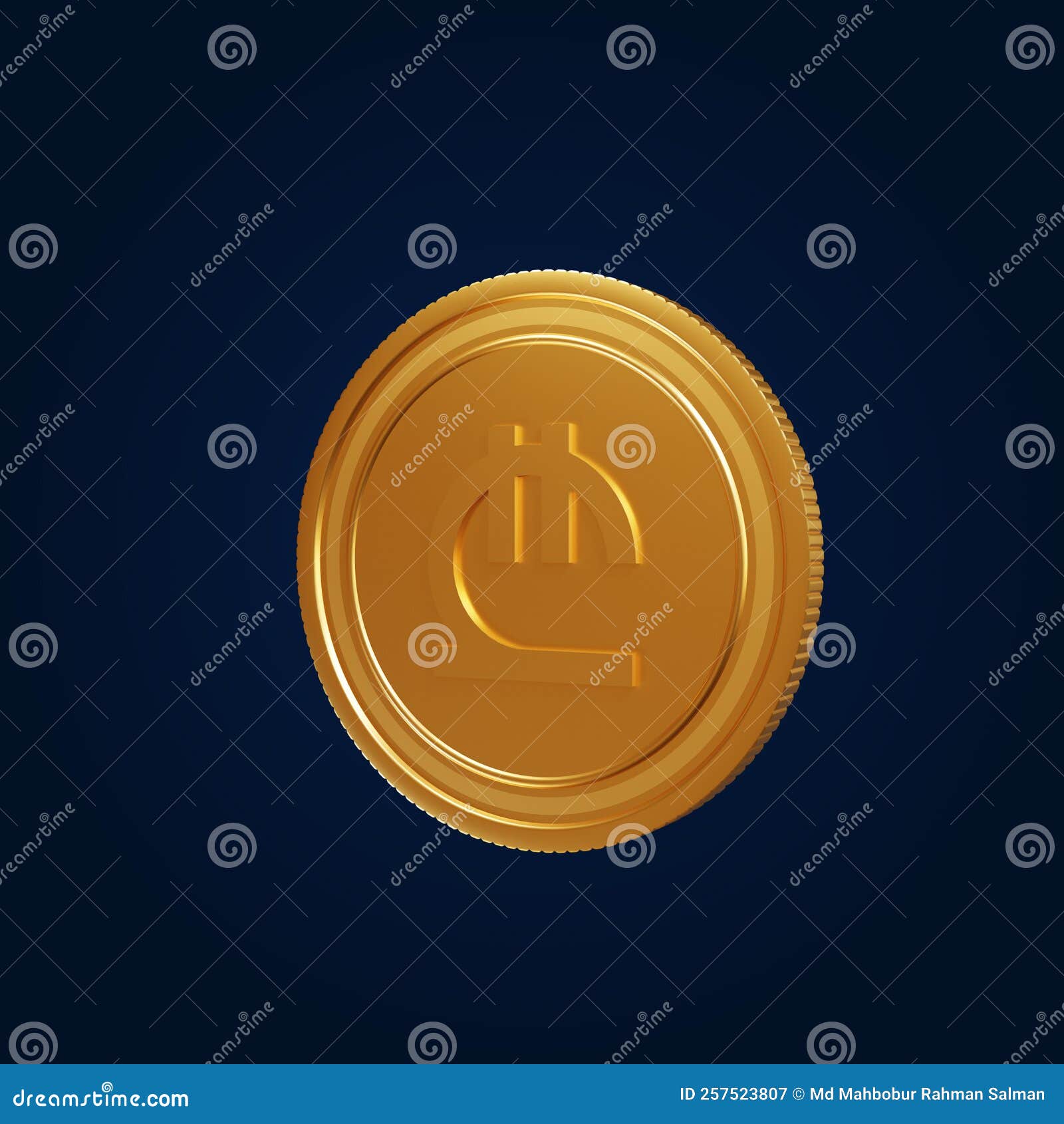 Currency Symbol Georgian Lari 3D Illustration Stock Illustration ...