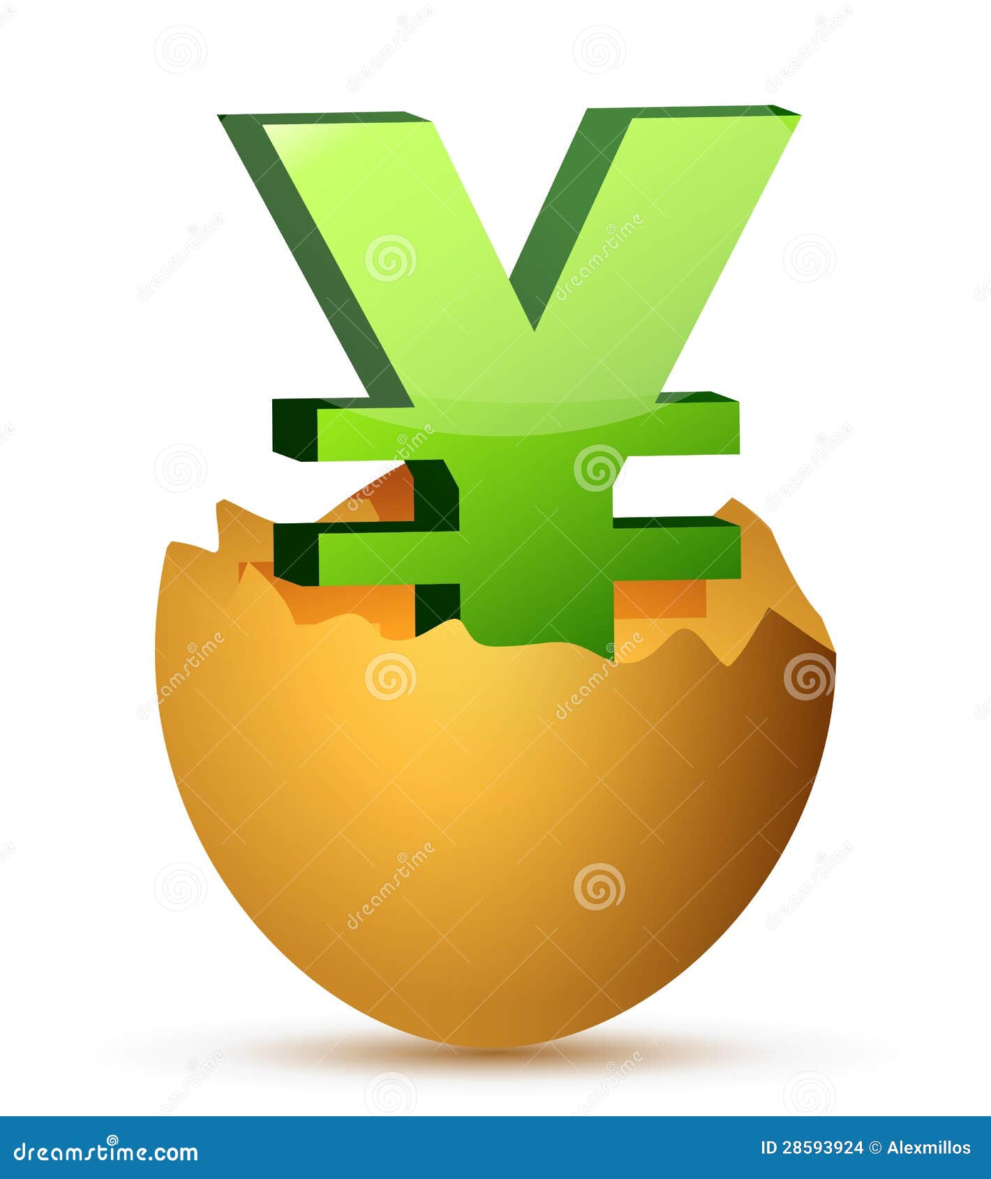 Currency Symbol Inside Egg Profits Concept Stock Illustration ...