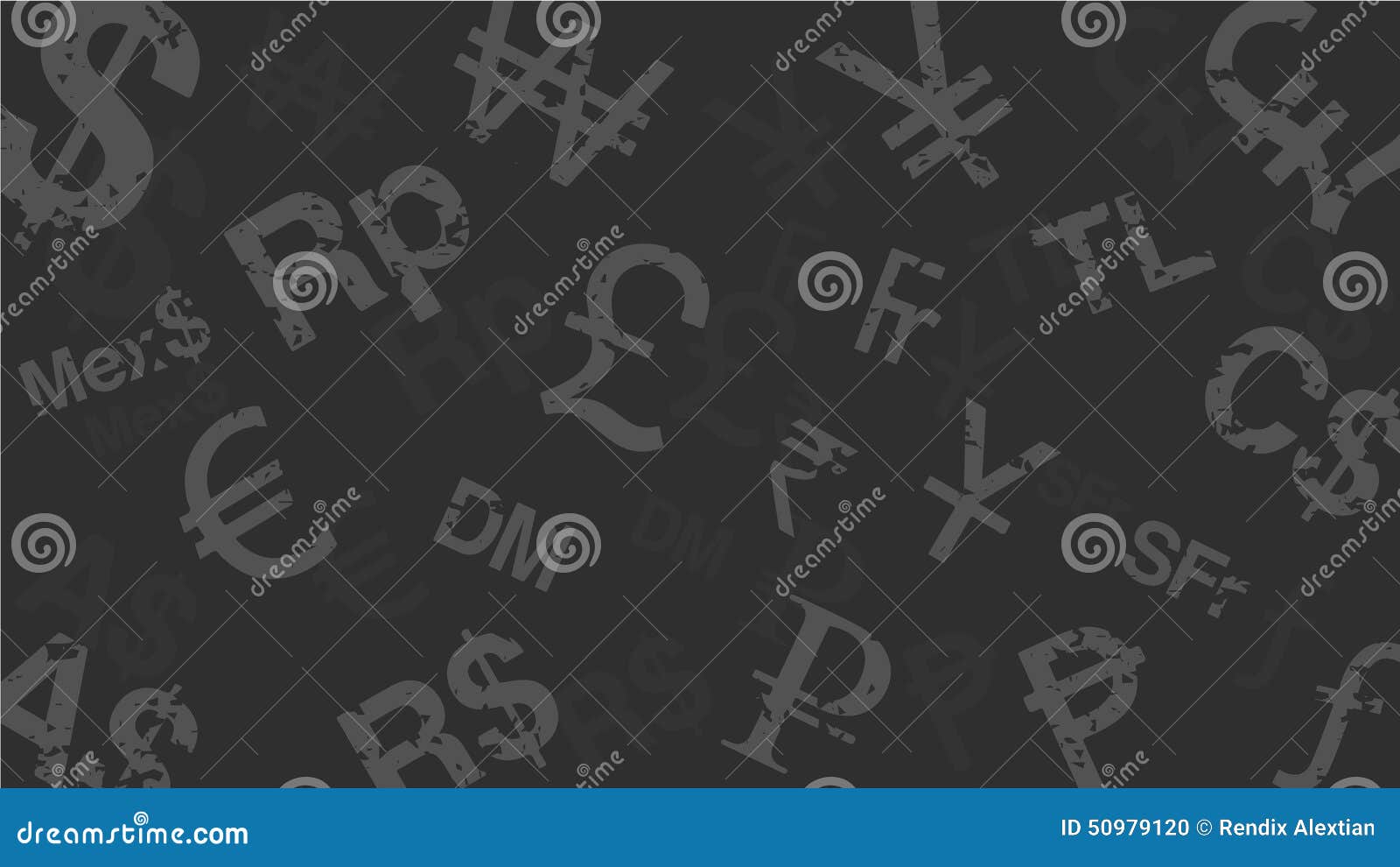 Currency Symbols Grey Background Stock Vector - Illustration of invest ...