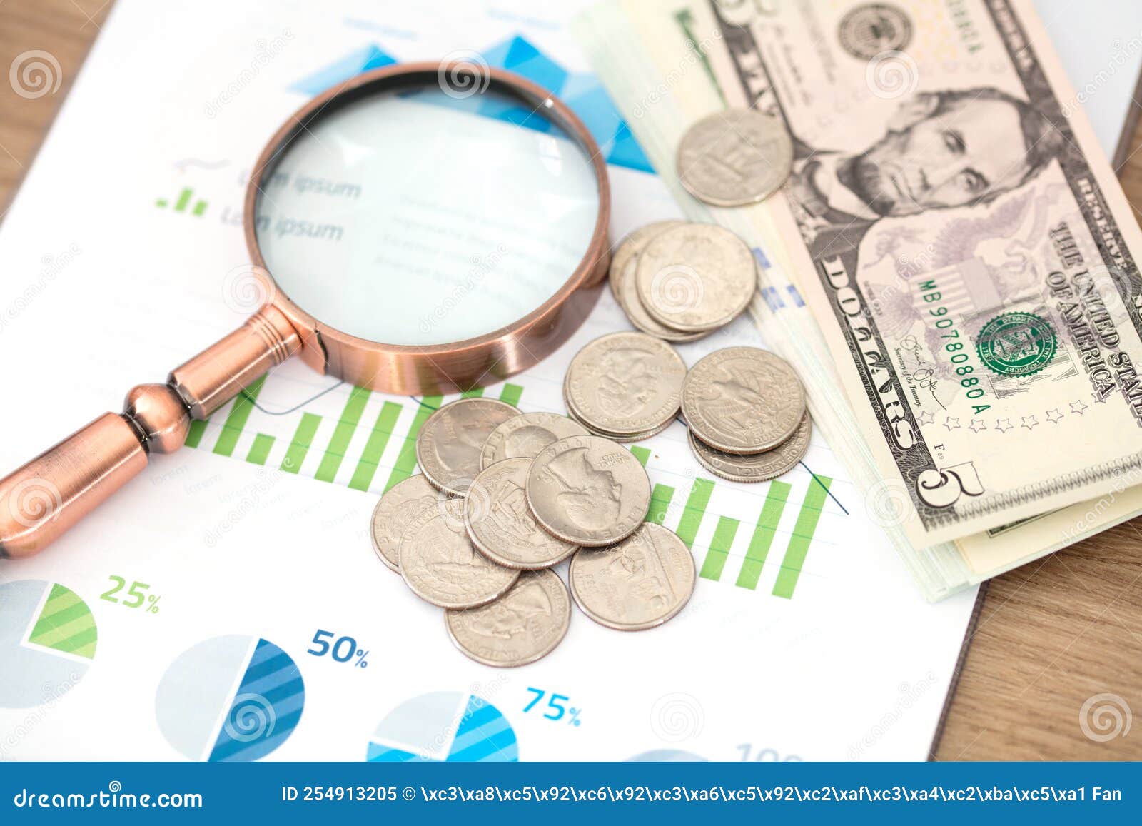 Currency and Tools Related To Financial Investment Stock Image - Image ...