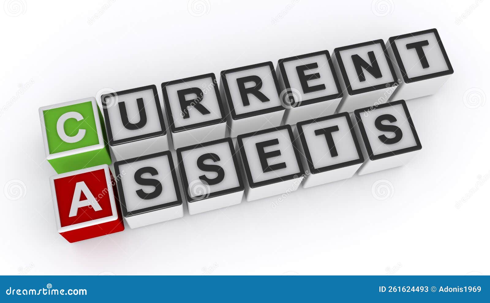ASSETS Word On White Background 3d Rendering Stock Photography ...