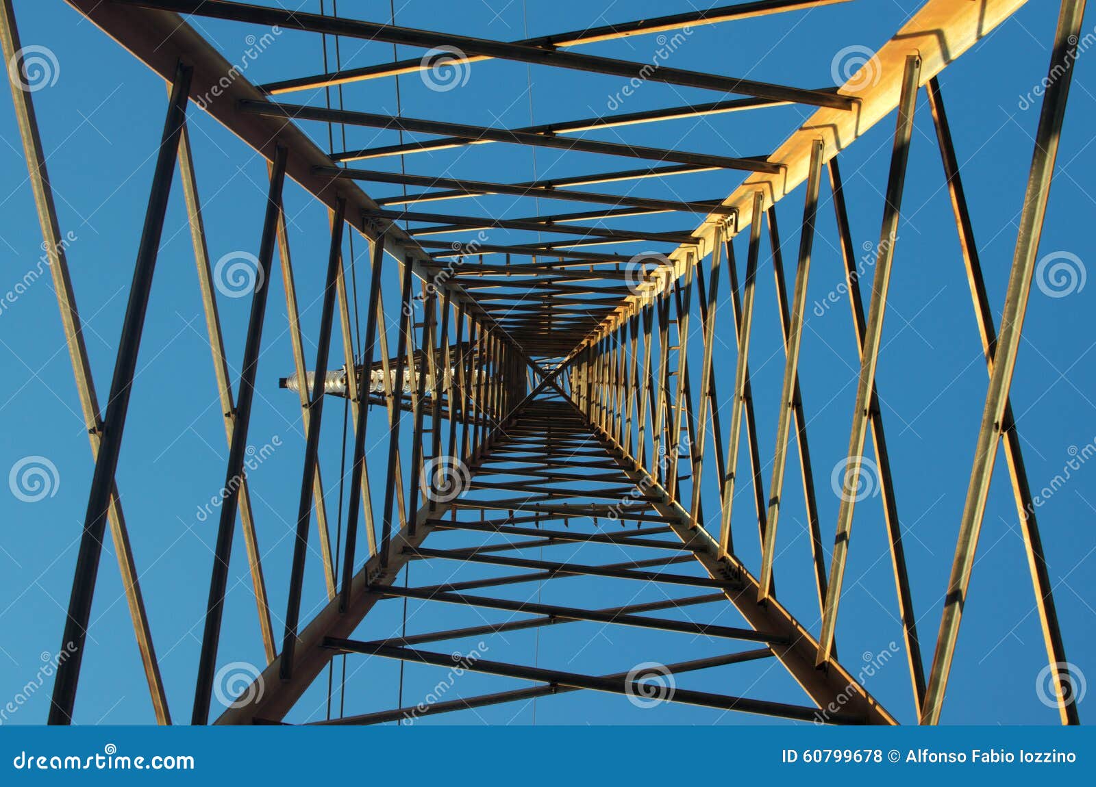 Current cables tower stock photo. Image of metal, device - 60799678