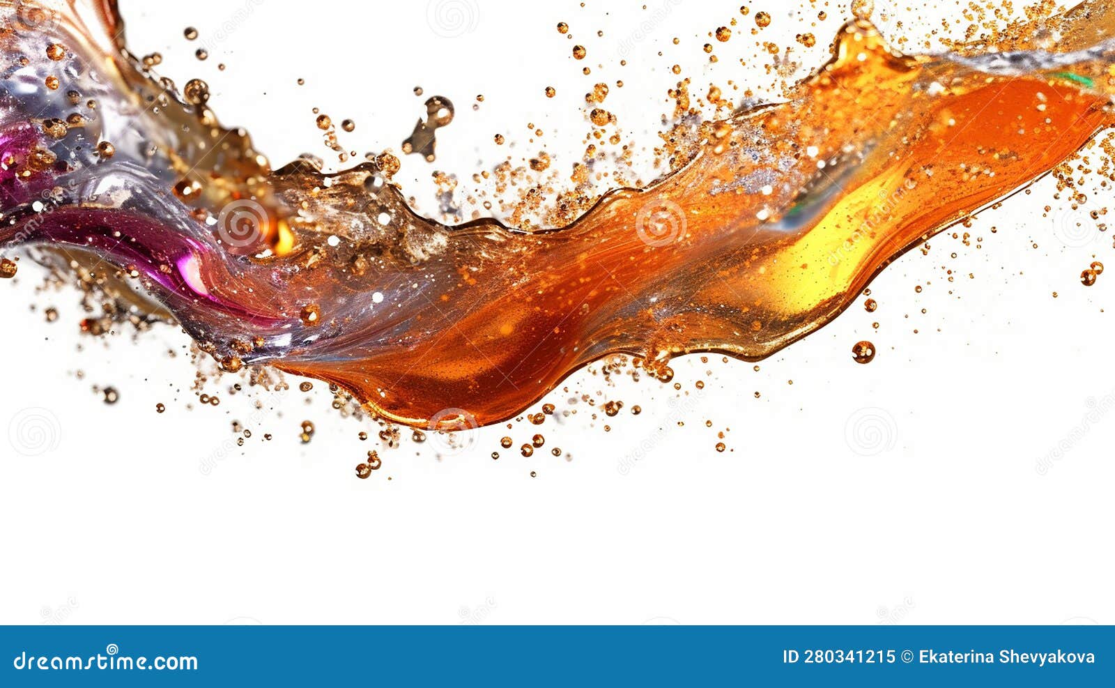 Current Colorful Wave on White Background .Generaive AI Stock ...