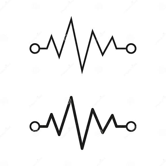 Current Electric Waves. Vector Illustration. EPS 10 Stock Illustration ...
