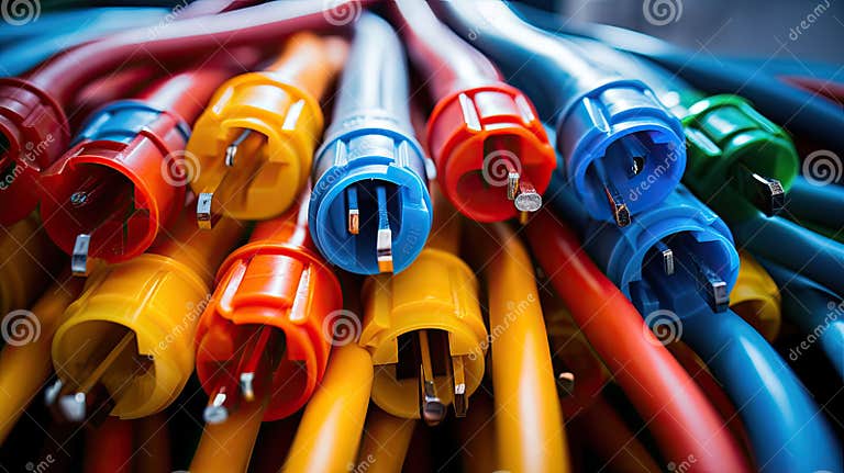 Current electrical cable stock illustration. Illustration of amperage ...