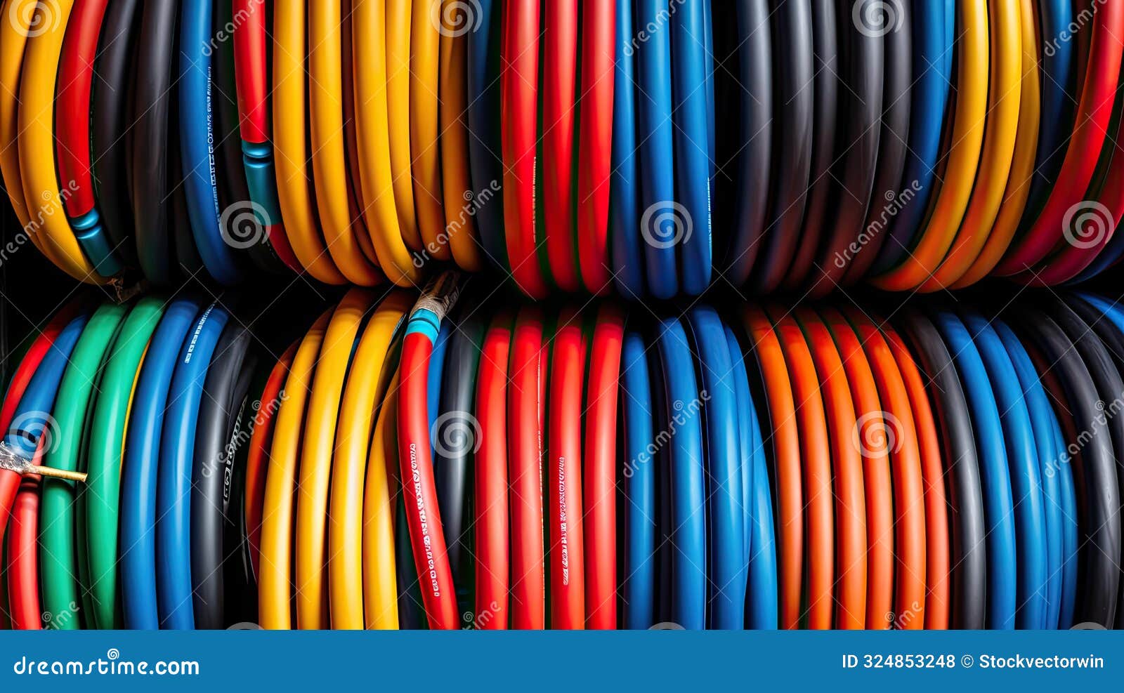 Current electrical cable stock illustration. Illustration of shielded ...
