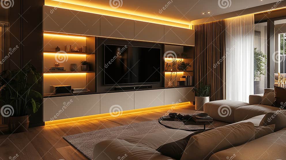 A Current Entertainment Unit with Versatile Shelving Designed To ...