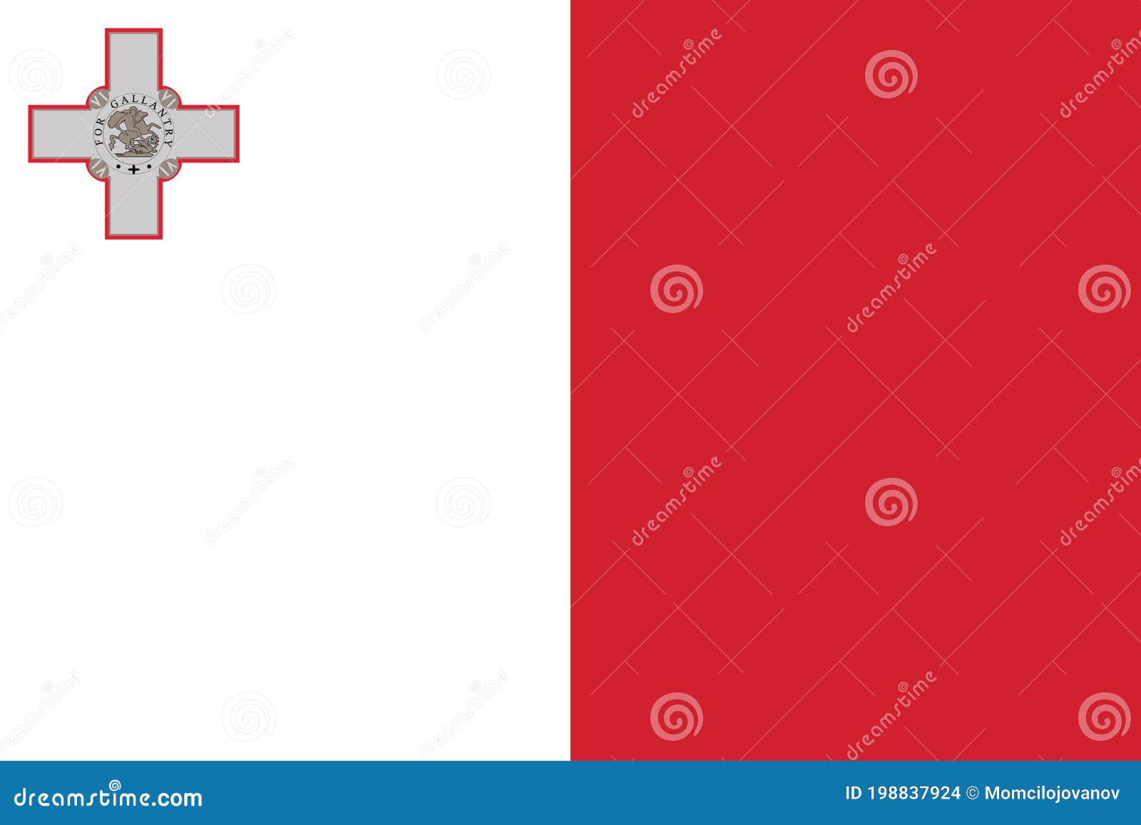 Current Flag of Malta stock vector. Illustration of 1923 - 198837924