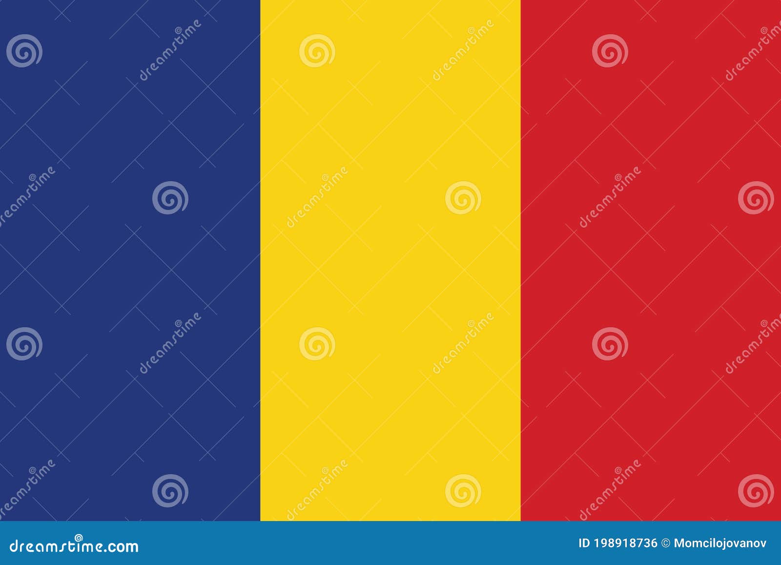 Current Flag of Romania stock vector. Illustration of historical ...