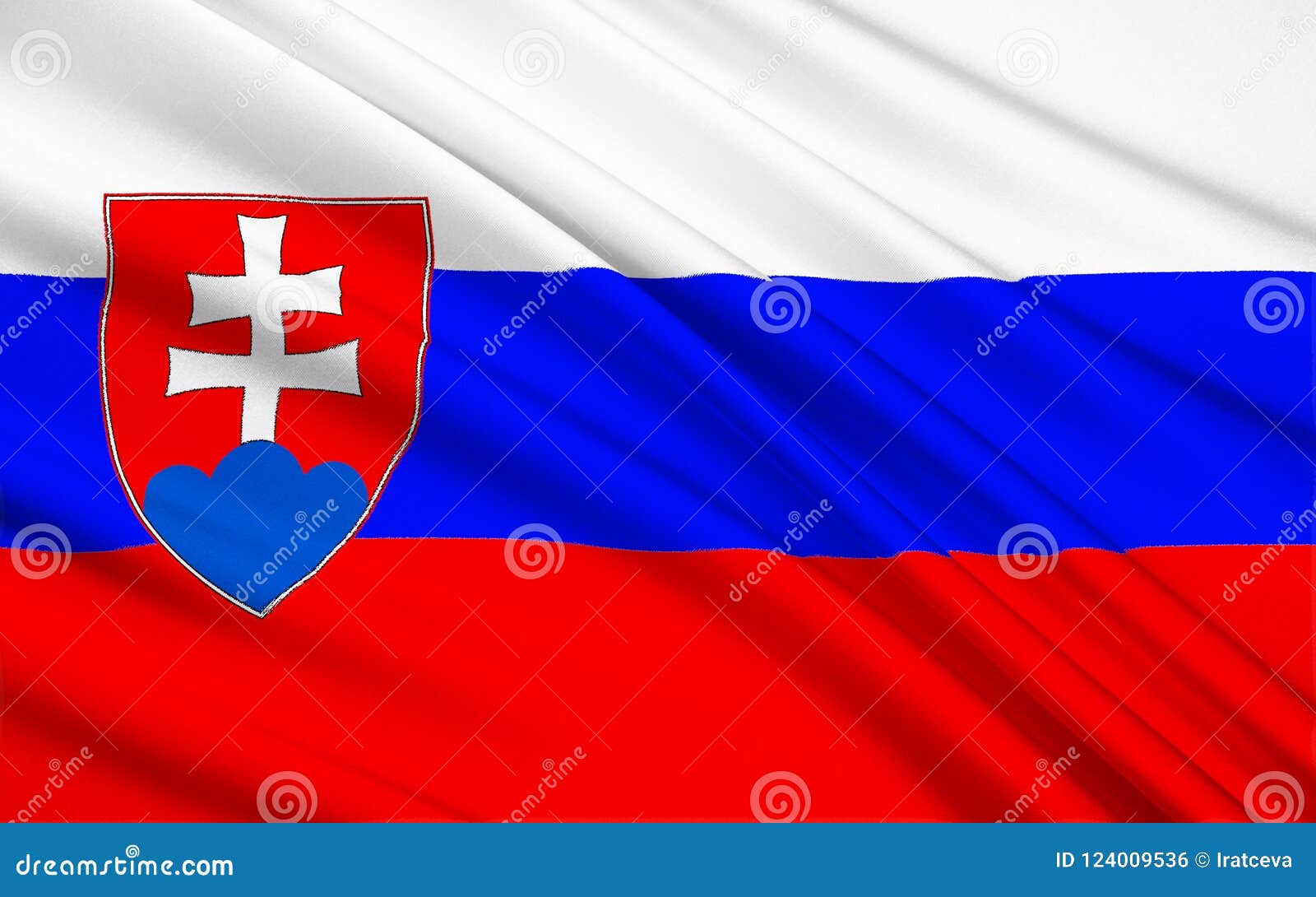 Flag of Slovakia stock photo. Image of countries, shiny - 124009536