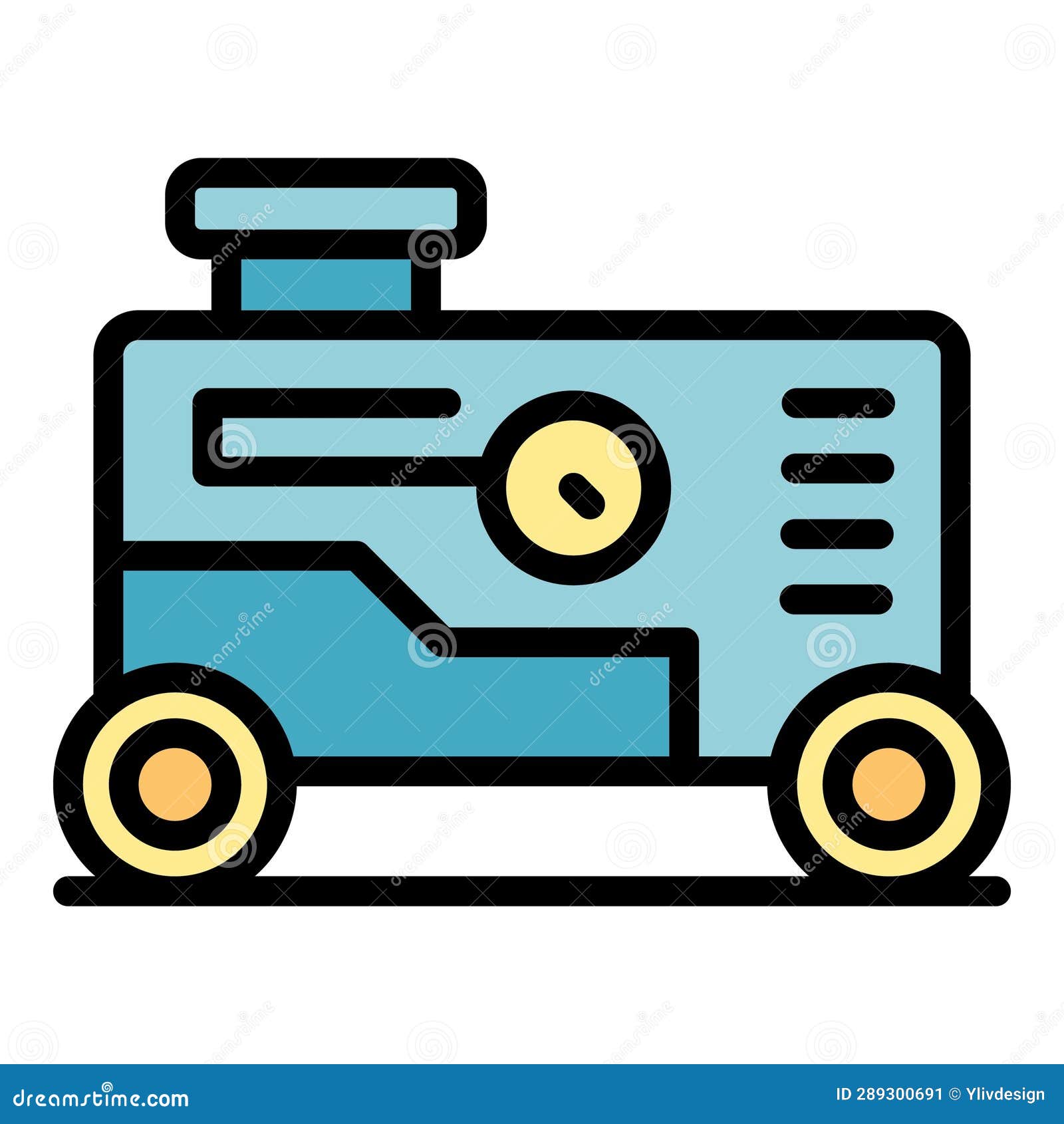 Current Generator Icon Vector Flat Stock Vector - Illustration of ...