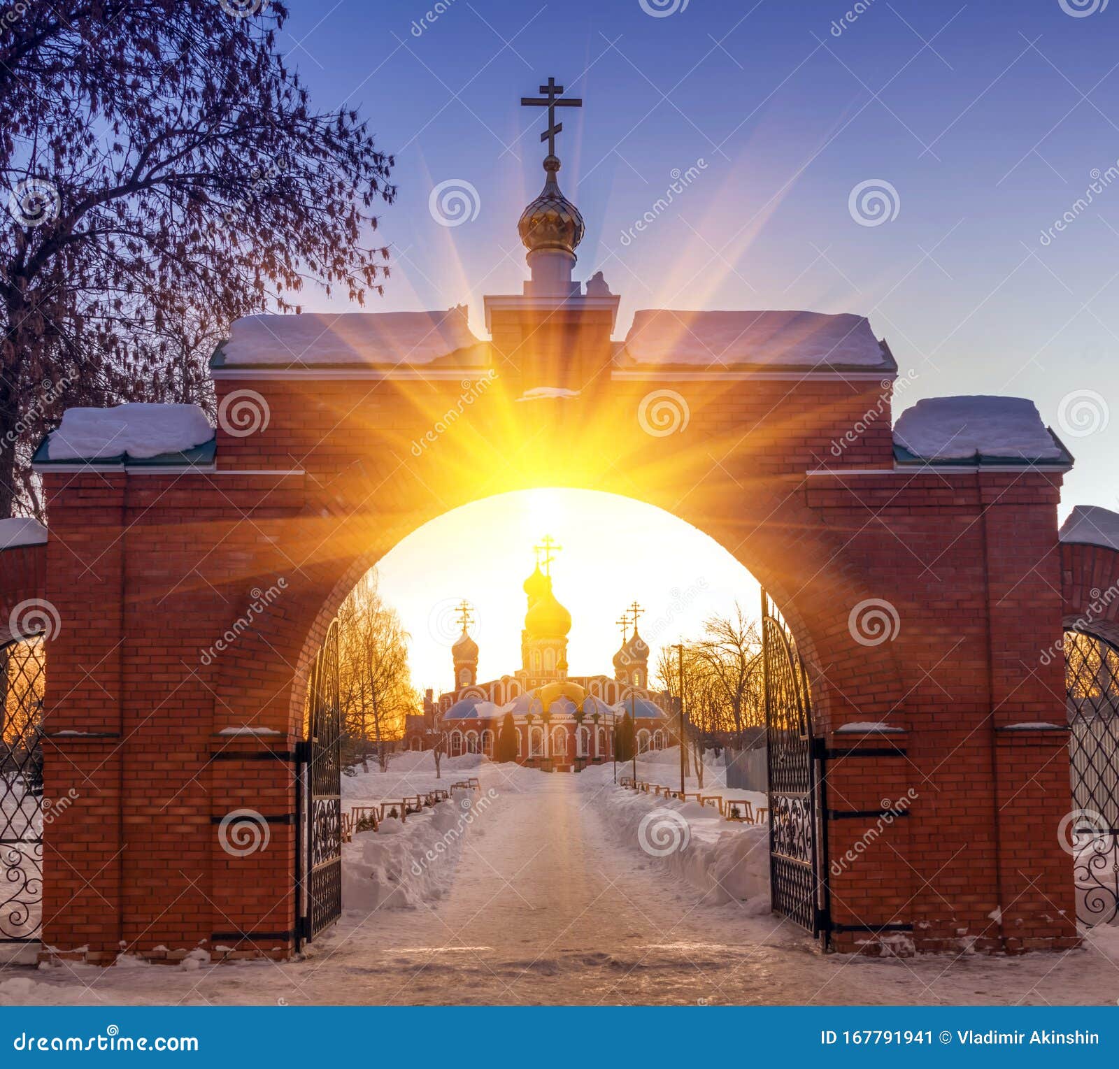 The Current Holy Resurrection Monastery Stock Image - Image of golden ...